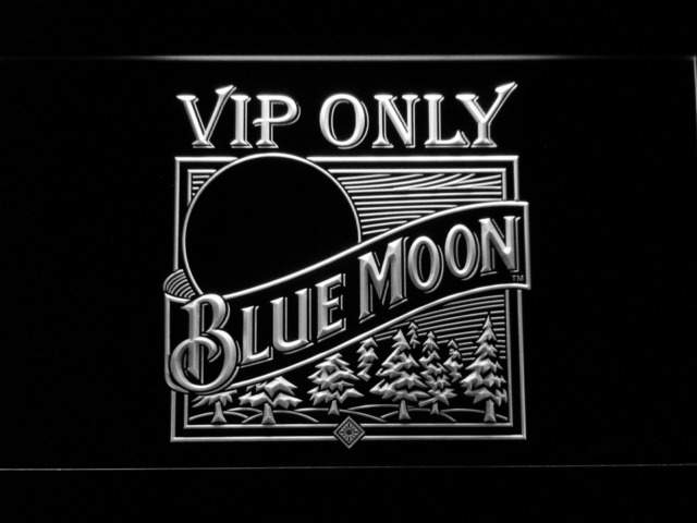 Blue Moon Old Logo VIP Only LED Neon Sign | FanSignsTime