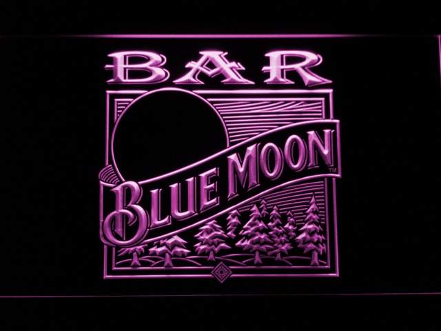 Blue Moon Old Logo Bar LED Neon Sign | FanSignsTime