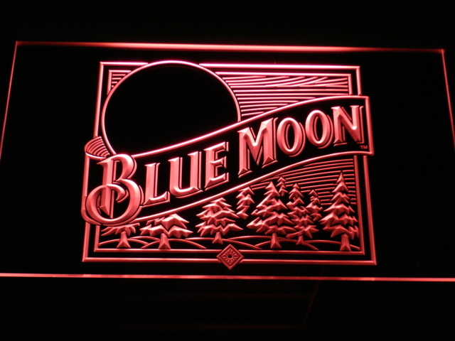 Blue Moon Old Logo LED Neon Sign | FanSignsTime