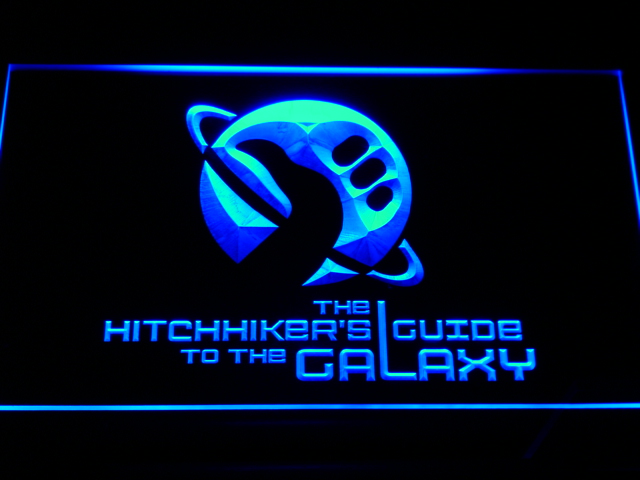 The Hitchhiker's Guide To The Galaxy LED Neon Sign | FanSignsTime