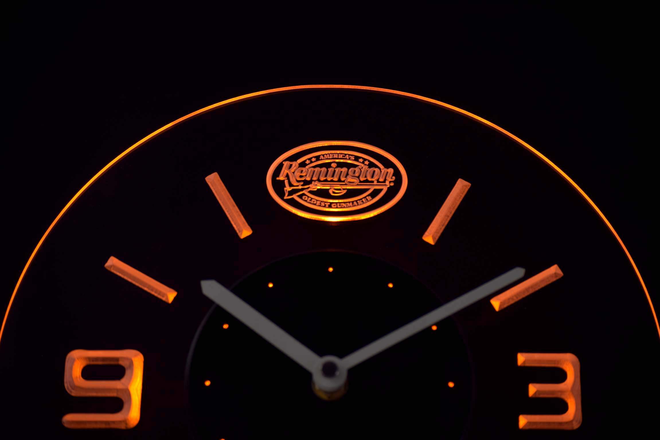 Remington Modern LED Neon Wall Clock | FanSignsTime