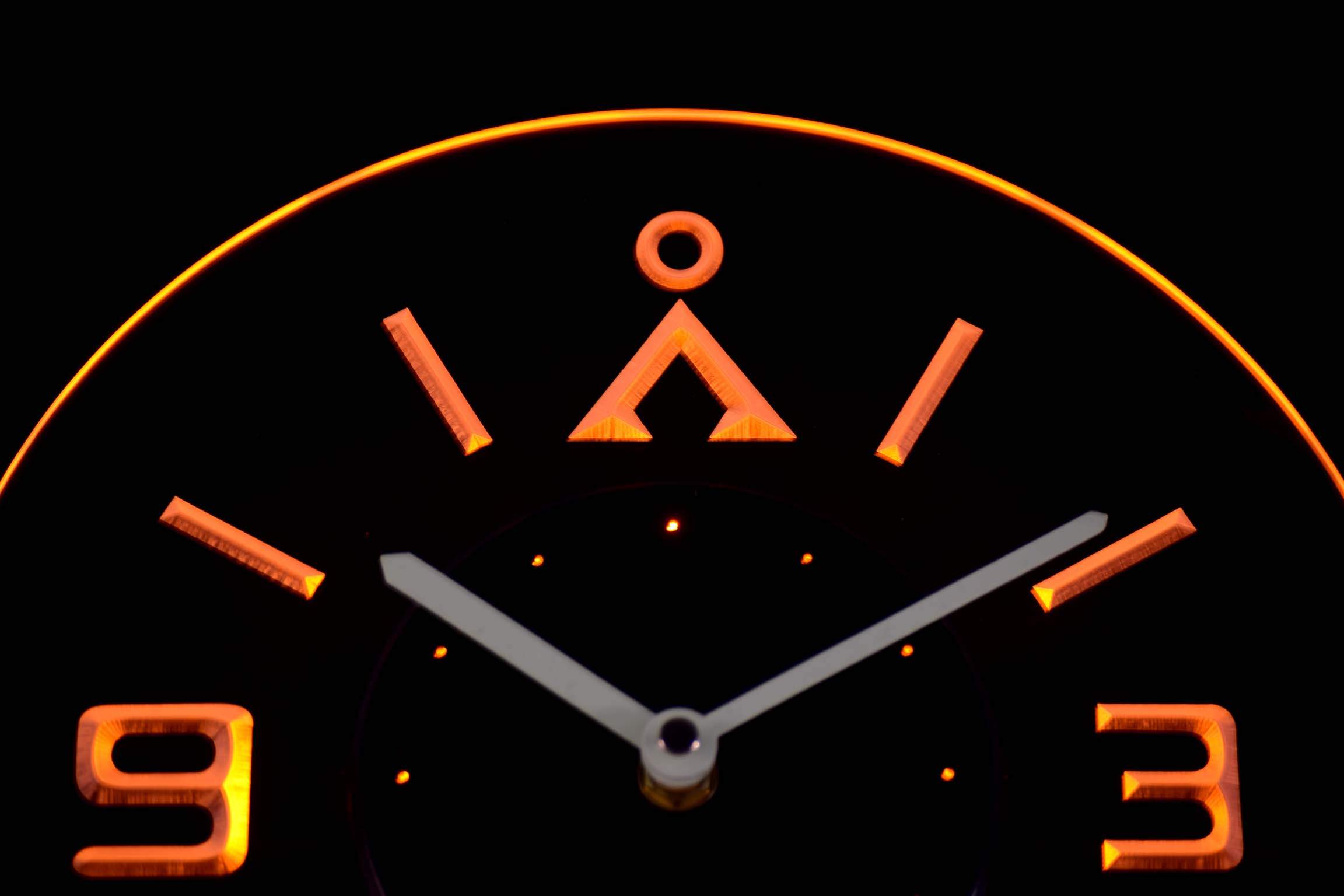 Stargate Earth Glyph Modern LED Neon Wall Clock | FanSignsTime