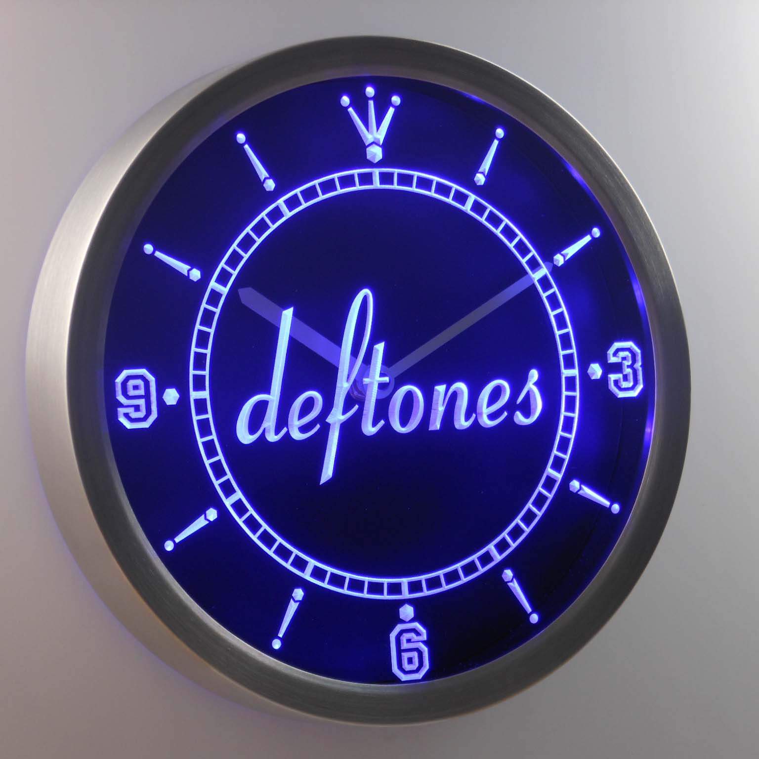 Deftones LED Neon Wall Clock | FanSignsTime