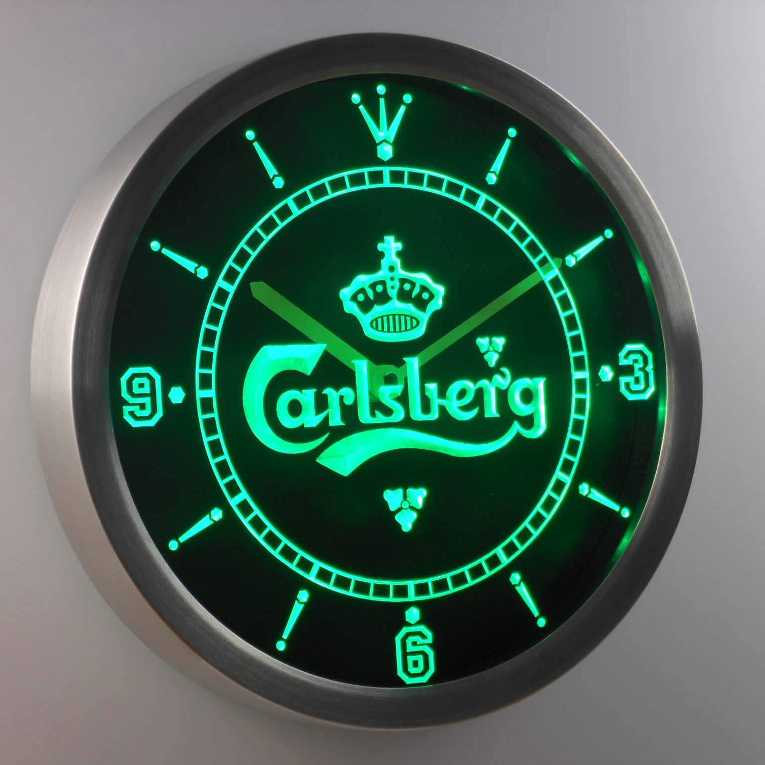 Carlsberg LED Neon Wall Clock | FanSignsTime
