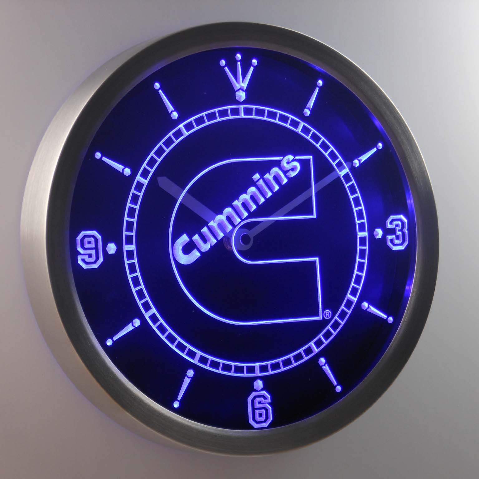 Cummins LED Neon Wall Clock | FanSignsTime