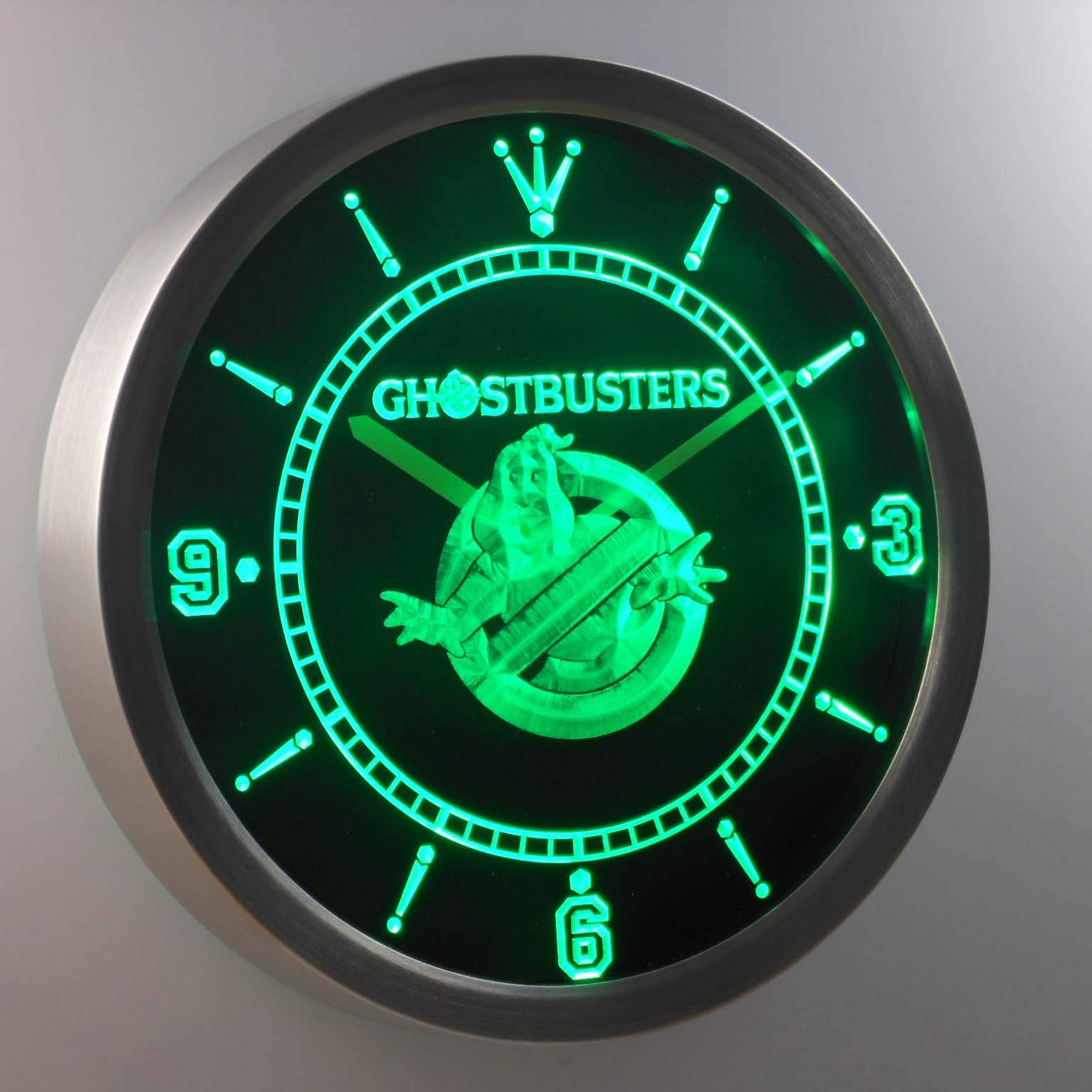 Ghostbusters LED Neon Wall Clock | FanSignsTime