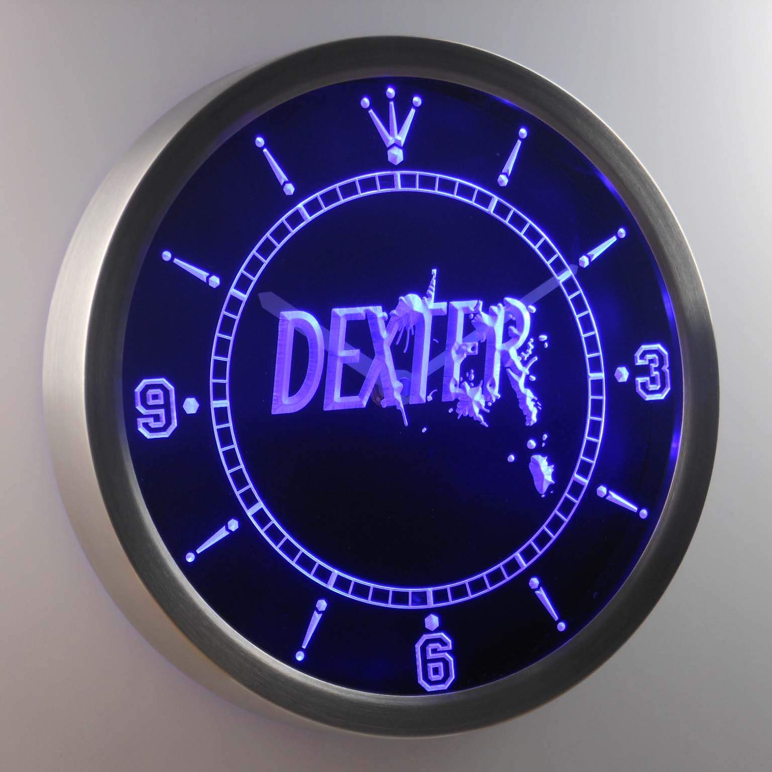 Dexter LED Neon Wall Clock | FanSignsTime
