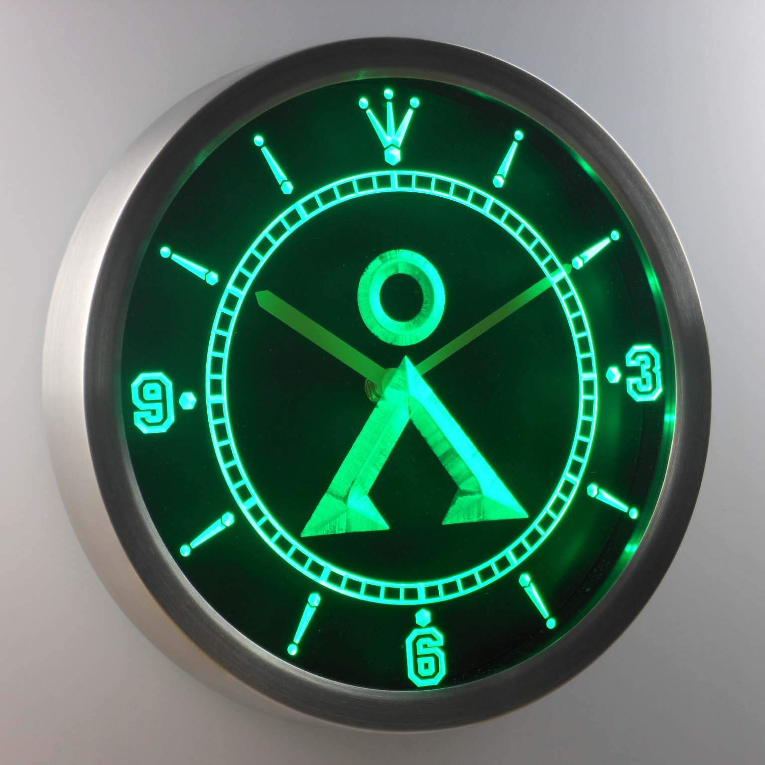 Stargate Earth Glyph LED Neon Wall Clock | FanSignsTime