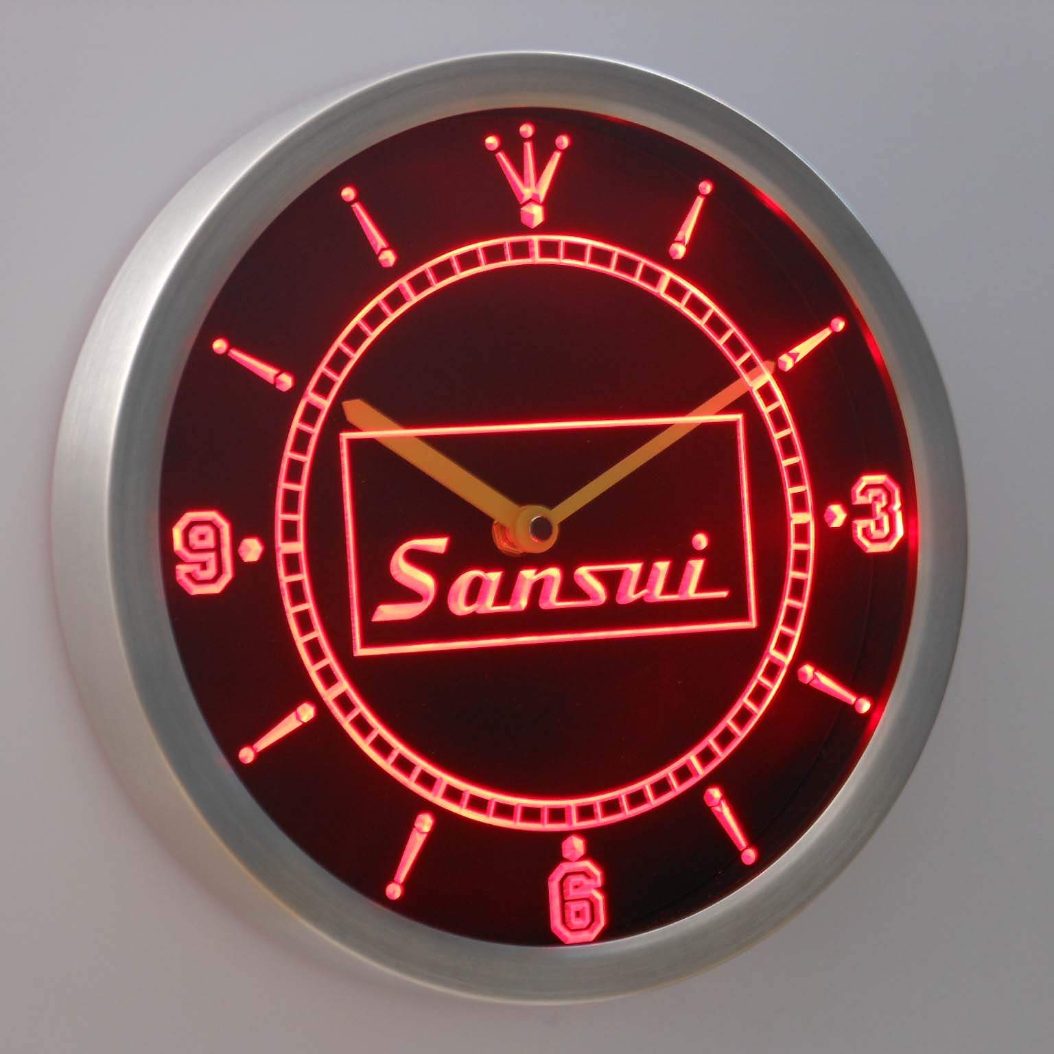 Sansui LED Neon Wall Clock | FanSignsTime