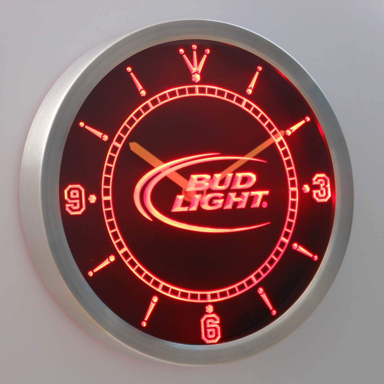 Bud Light LED Neon Wall Clock | FanSignsTime