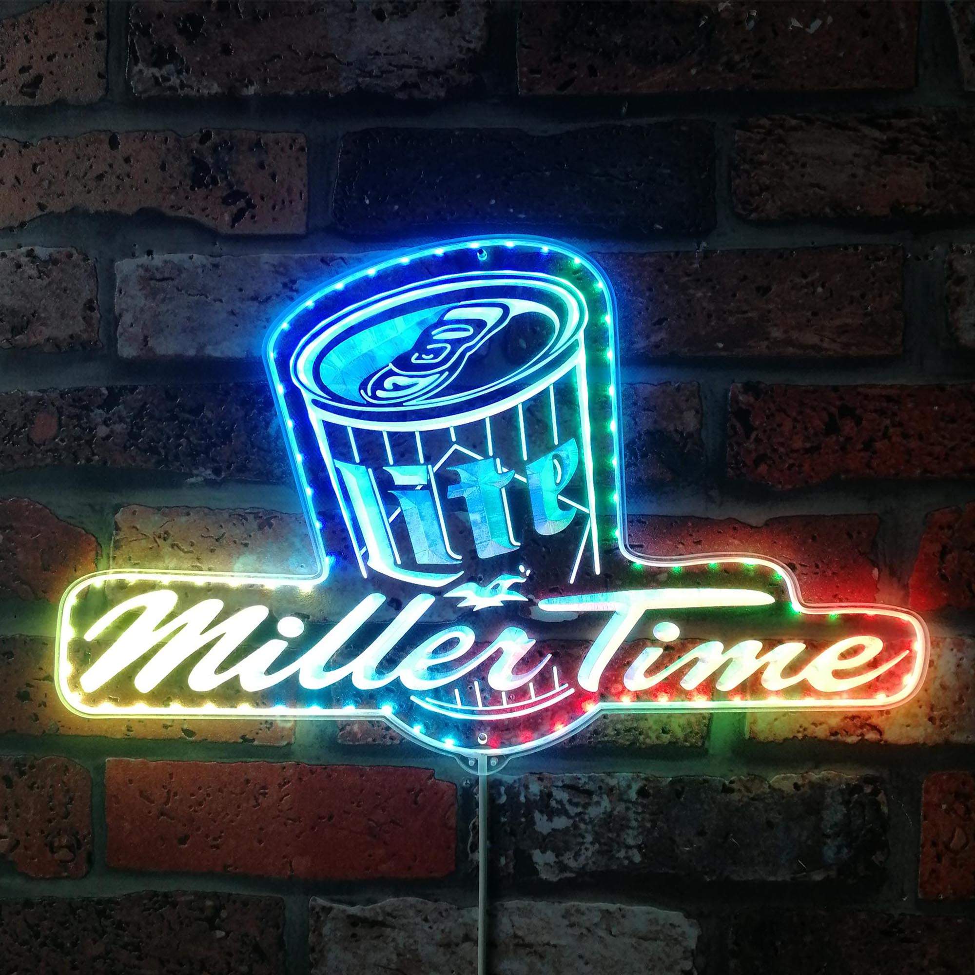 Miller Lite Miller Time RGB LED Sign | FanSignsTime
