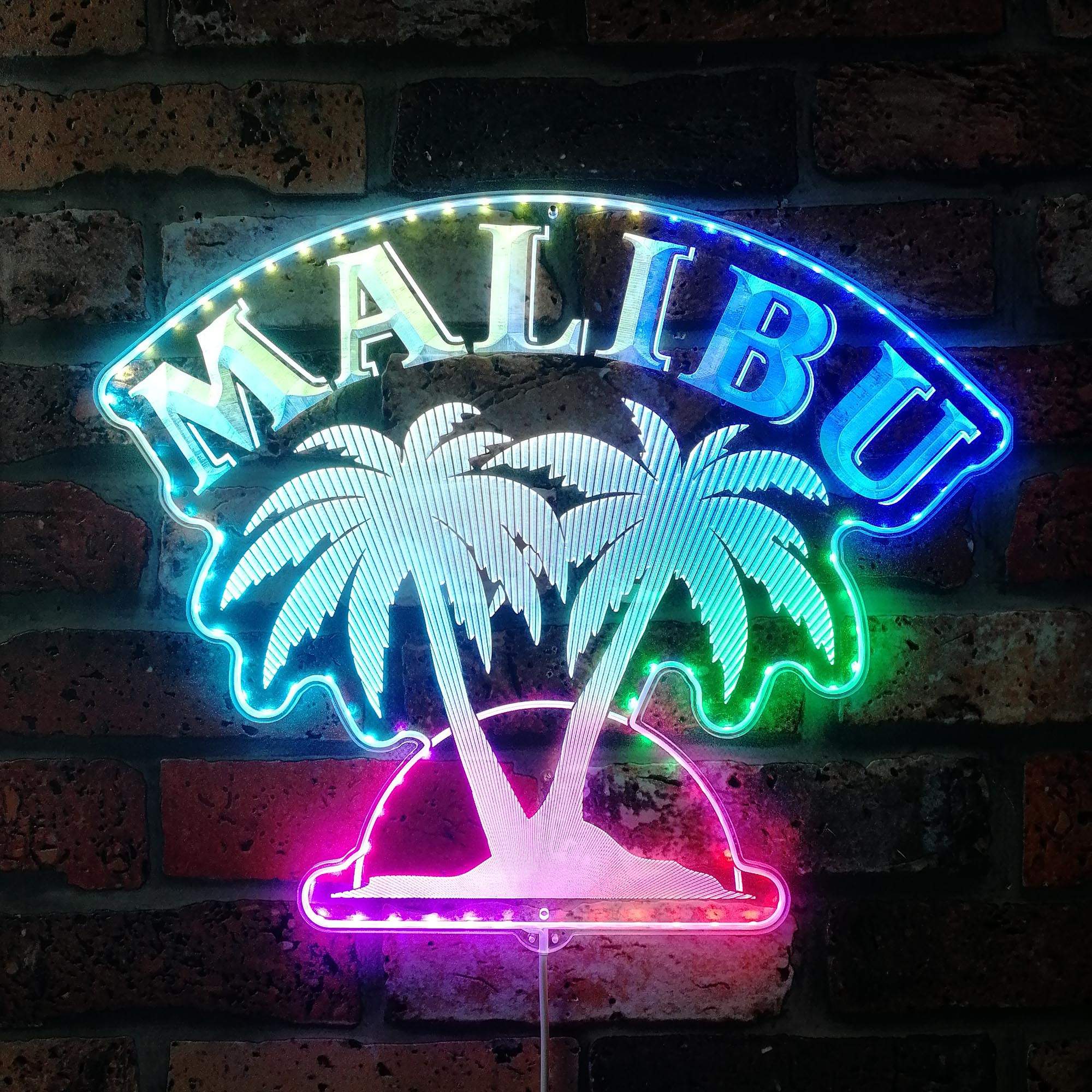 Malibu Logo RGB LED Sign | FanSignsTime
