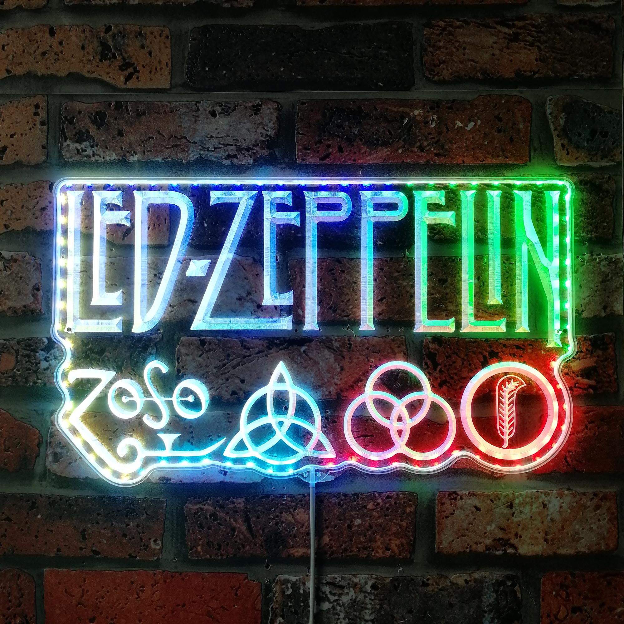 Led Zeppelin Logo RGB LED Sign | FanSignsTime