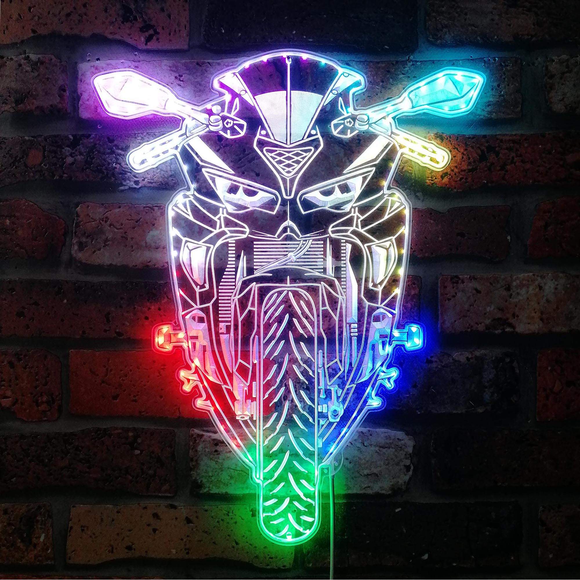 Kawasaki Motorcycles Motorcycle RGB LED Sign | FanSignsTime