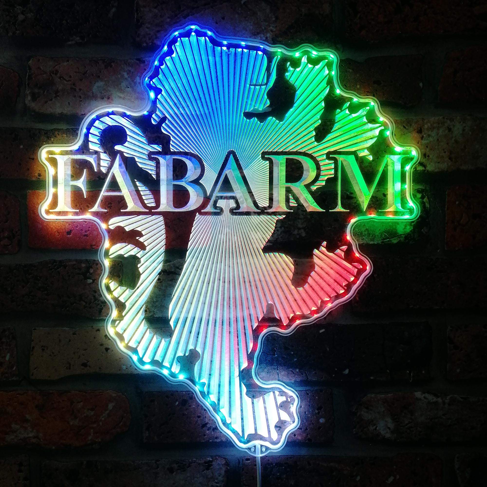 Fabarm Logo RGB LED Sign | FanSignsTime
