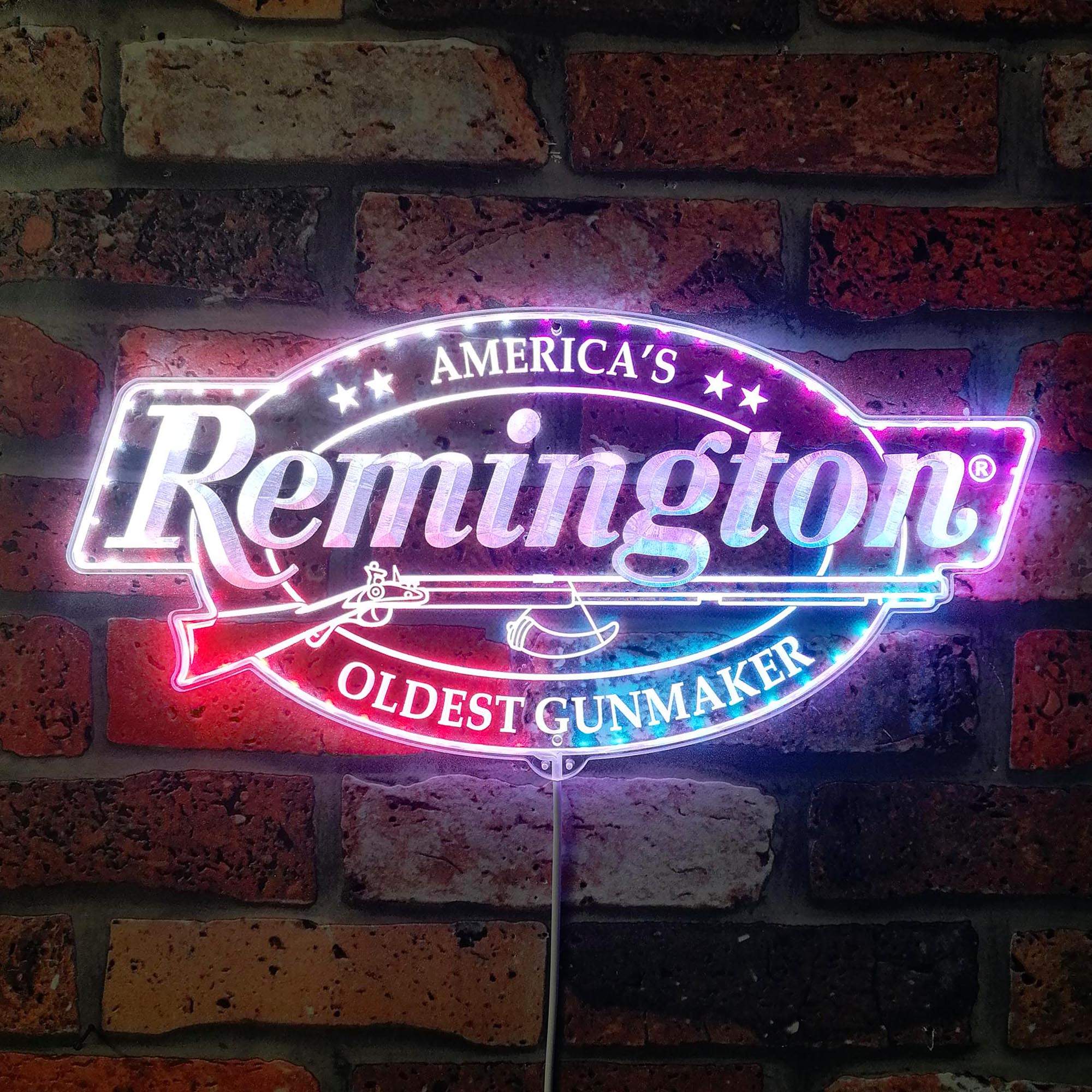 Remington Arms Logo RGB LED Sign | FanSignsTime