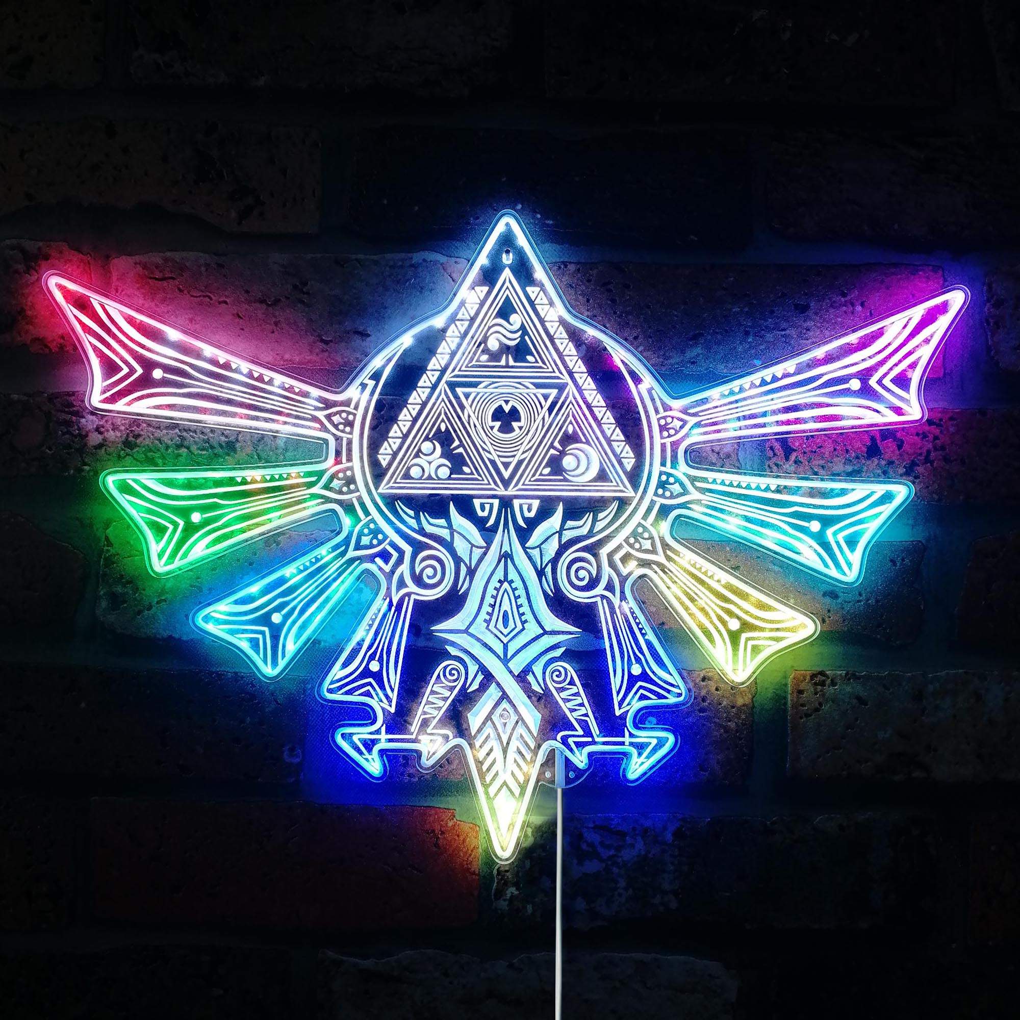 Legend of Zelda Triforce RGB LED Sign | FanSignsTime