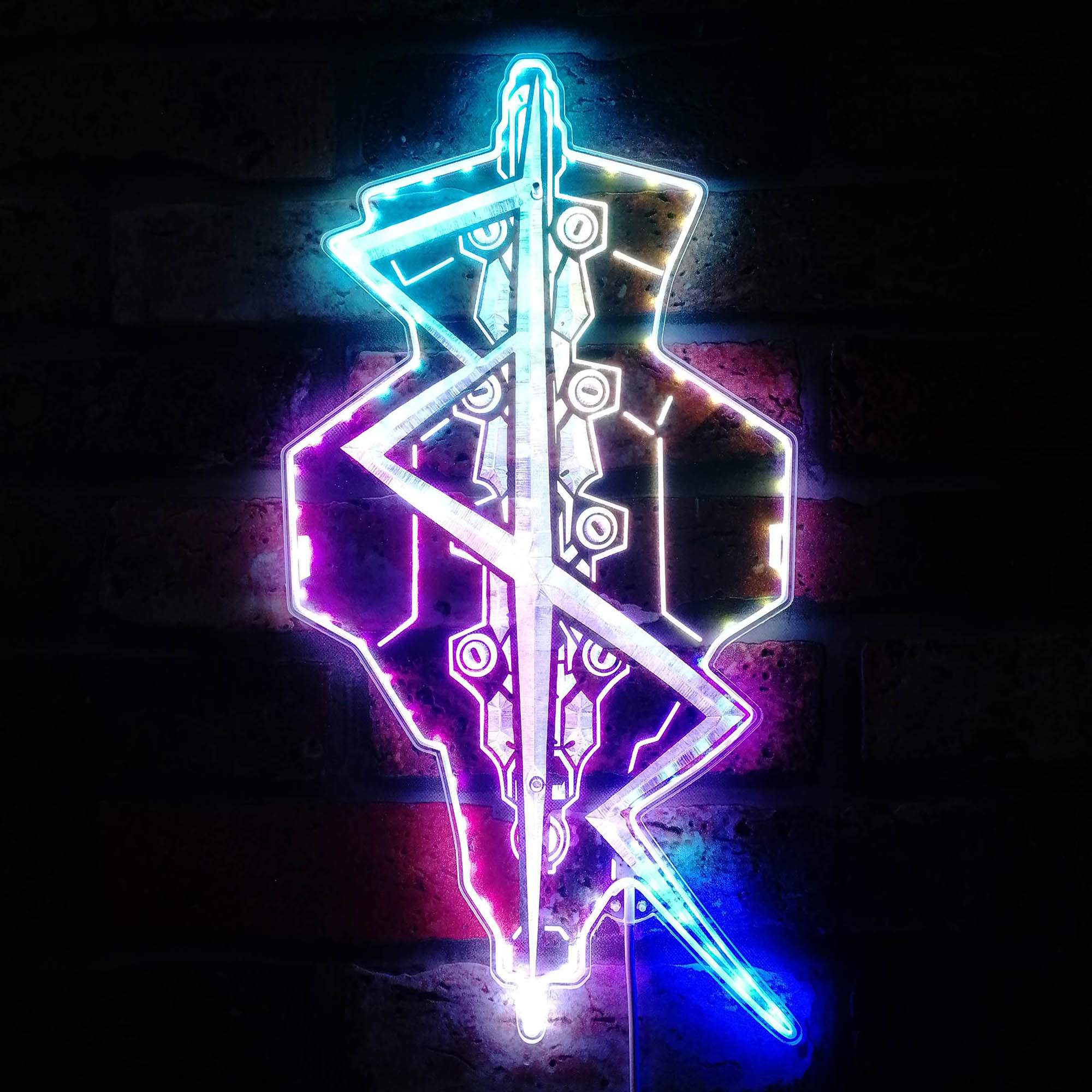 Cyberpunk Edgerunners Logo 3 RGB LED Sign | FanSignsTime