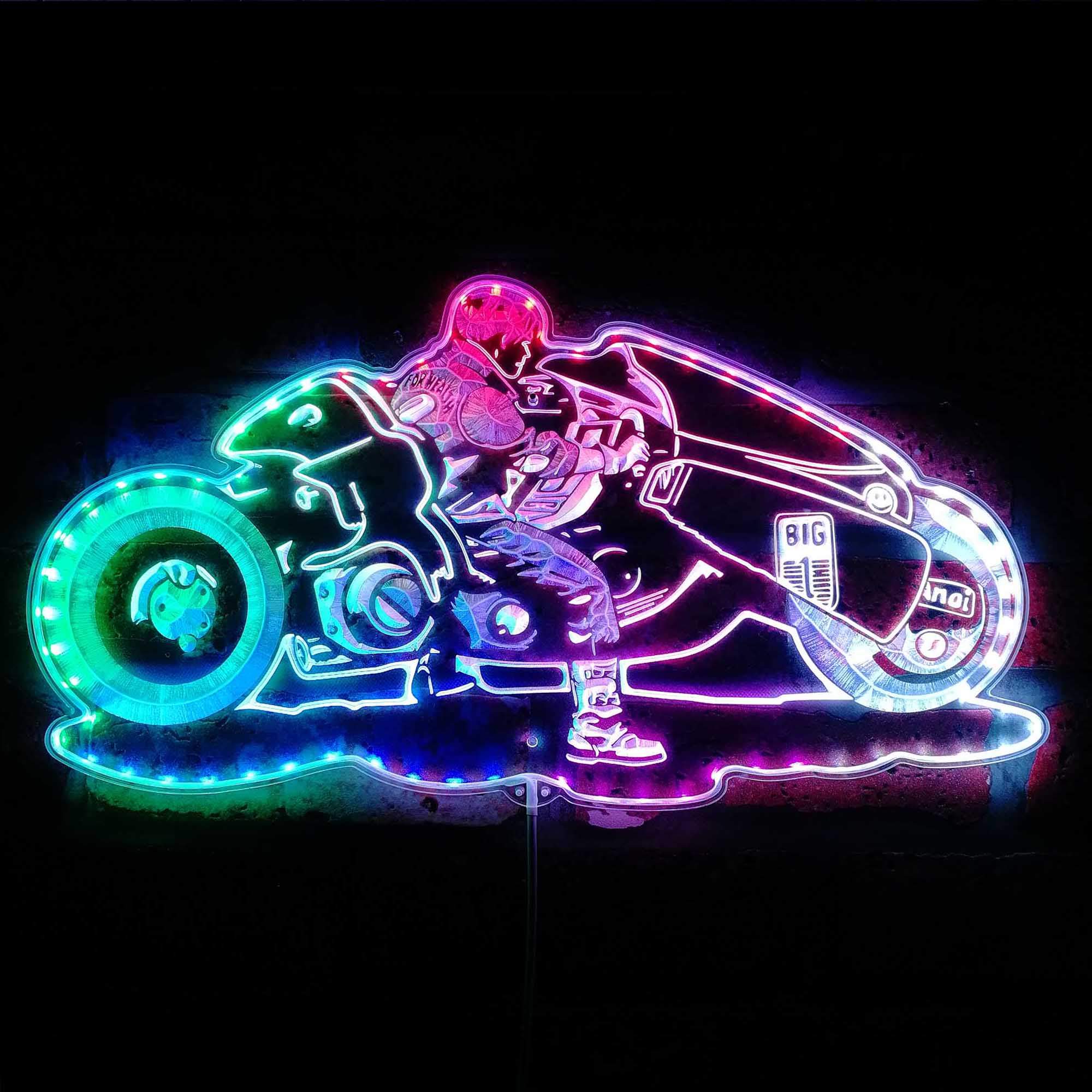 Akira Shotaro Kaneda's Bike RGB LED Sign | FanSignsTime