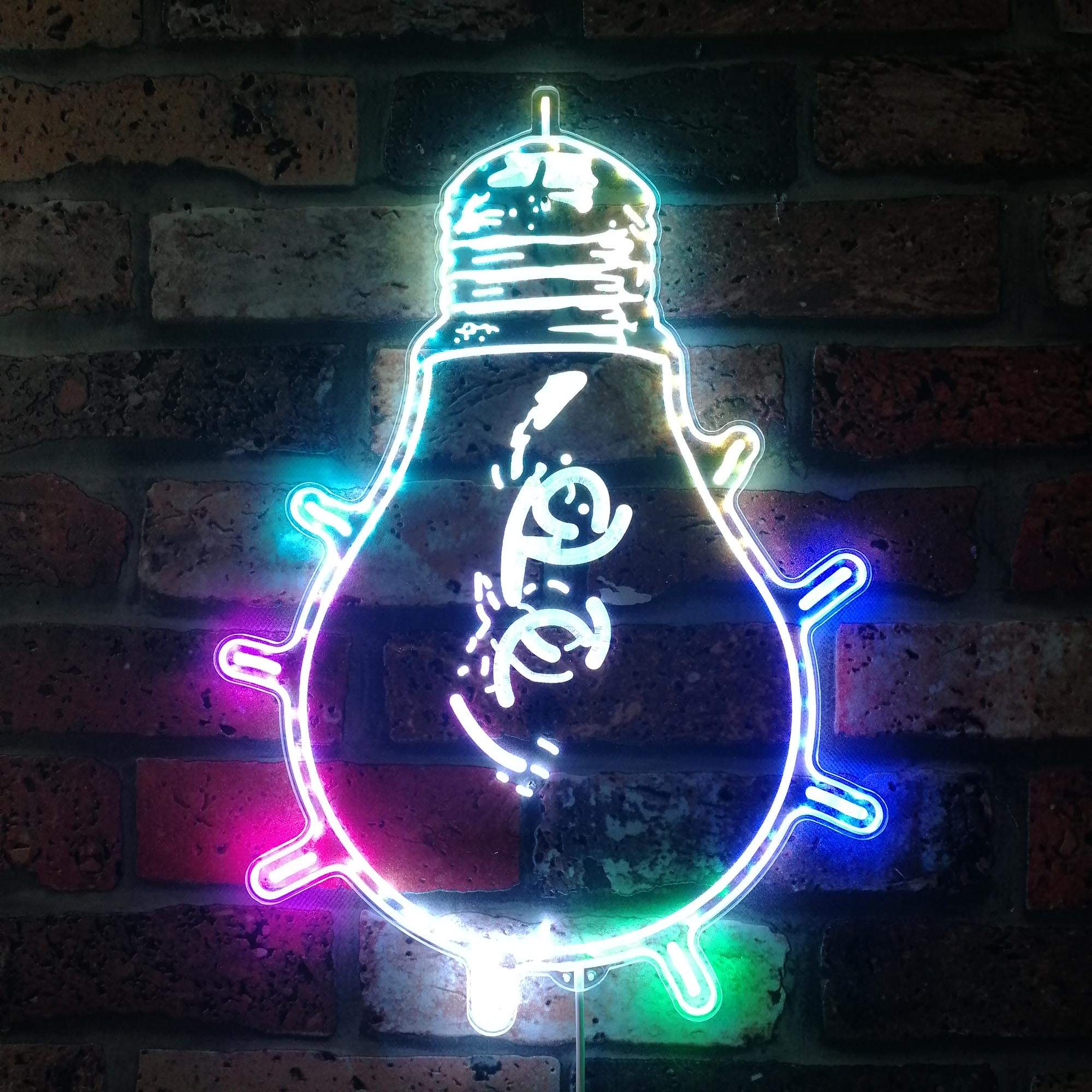 Omori Light Bulb RGB LED Sign | FanSignsTime