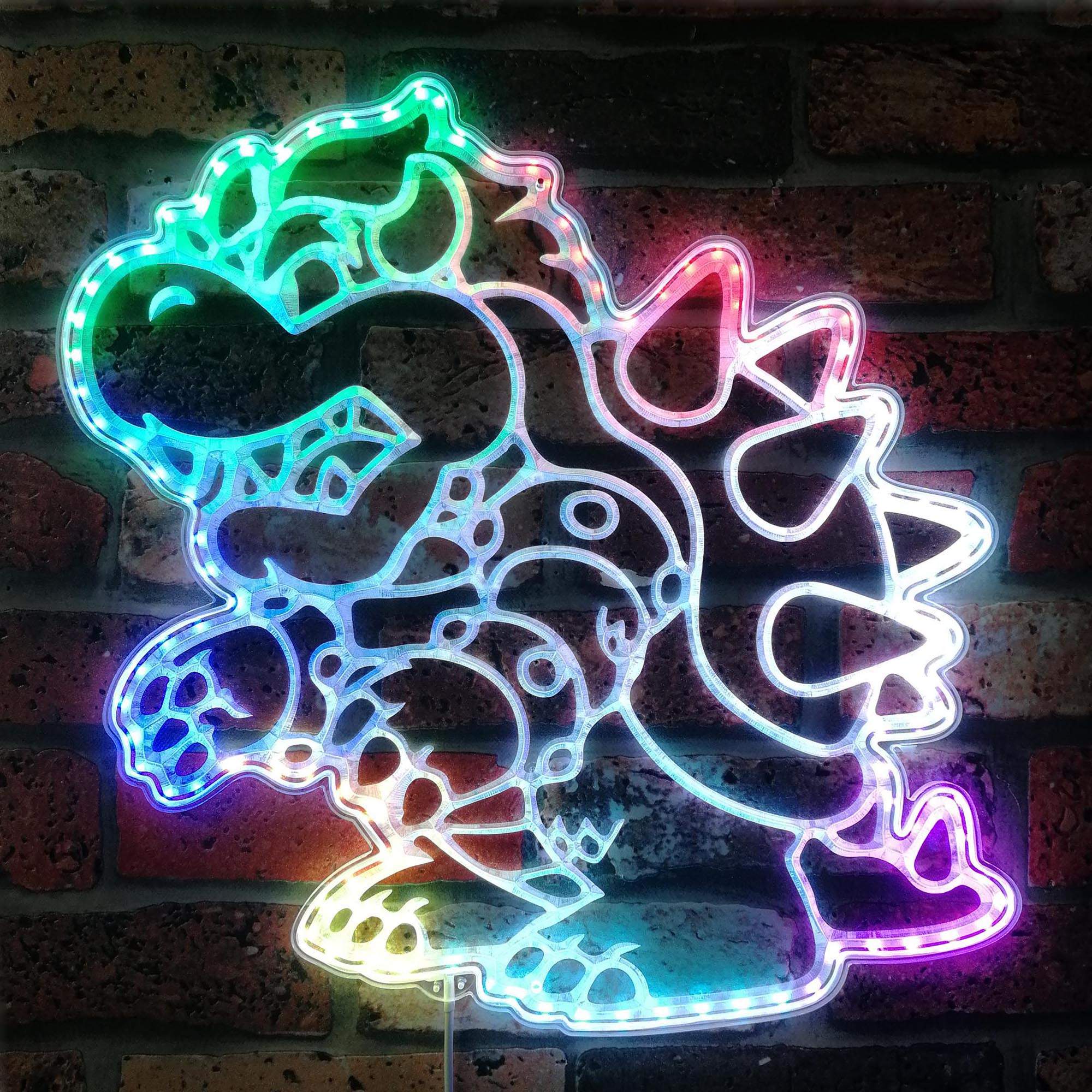 Super Mario Bros Bowser RGB LED Sign | FanSignsTime