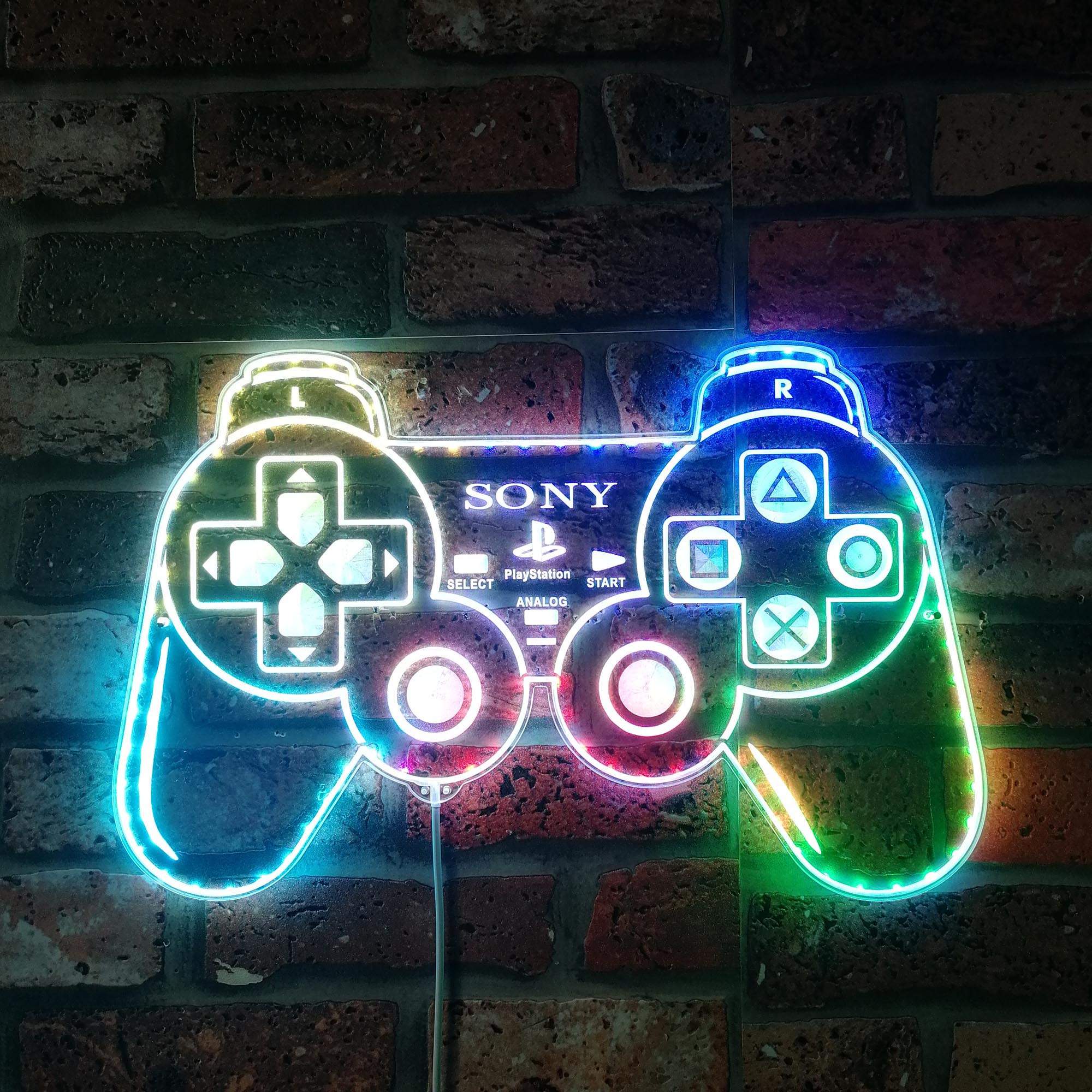 PlayStation Game Controller RGB LED Sign | FanSignsTime
