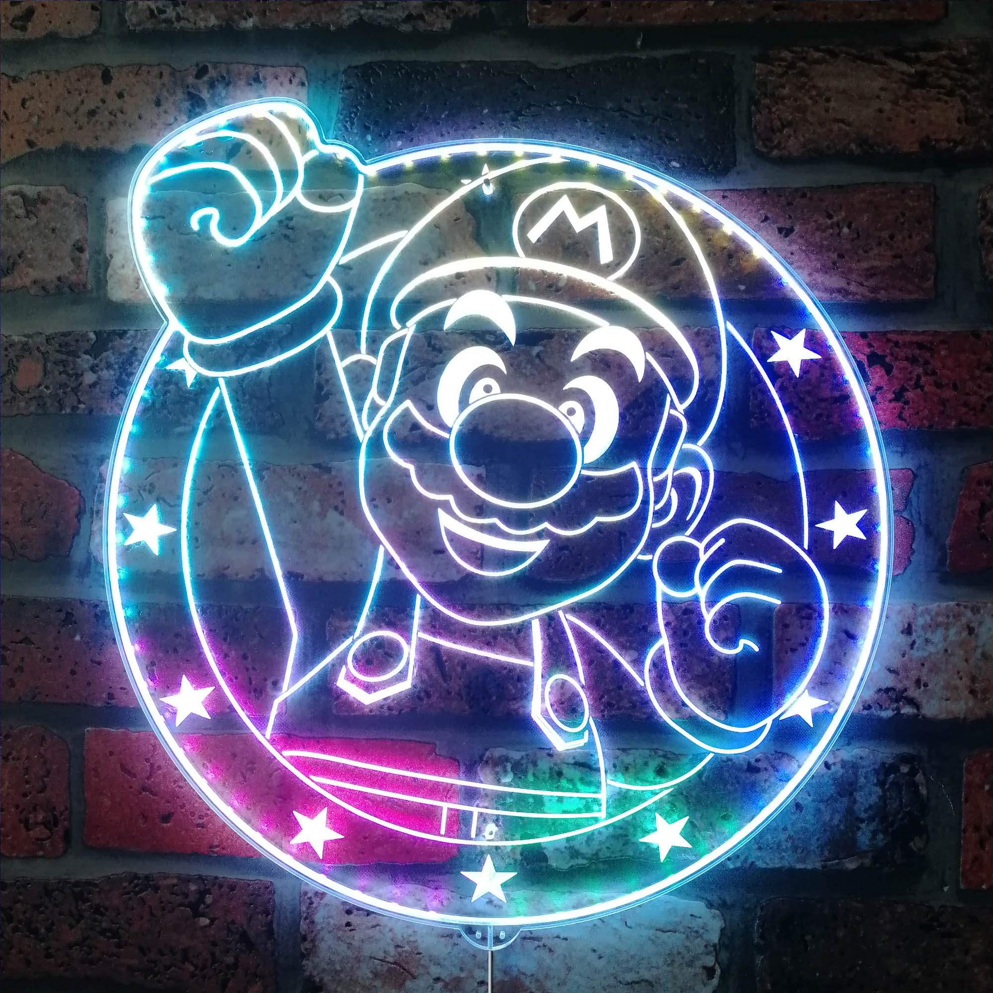 Super Mario Bros Mario RGB LED Sign | FanSignsTime