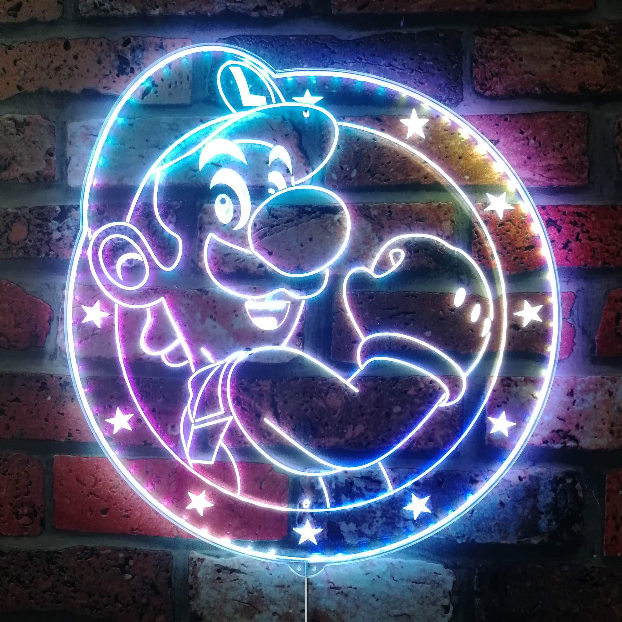 Super Mario Bros Luigi RGB LED Sign | FanSignsTime