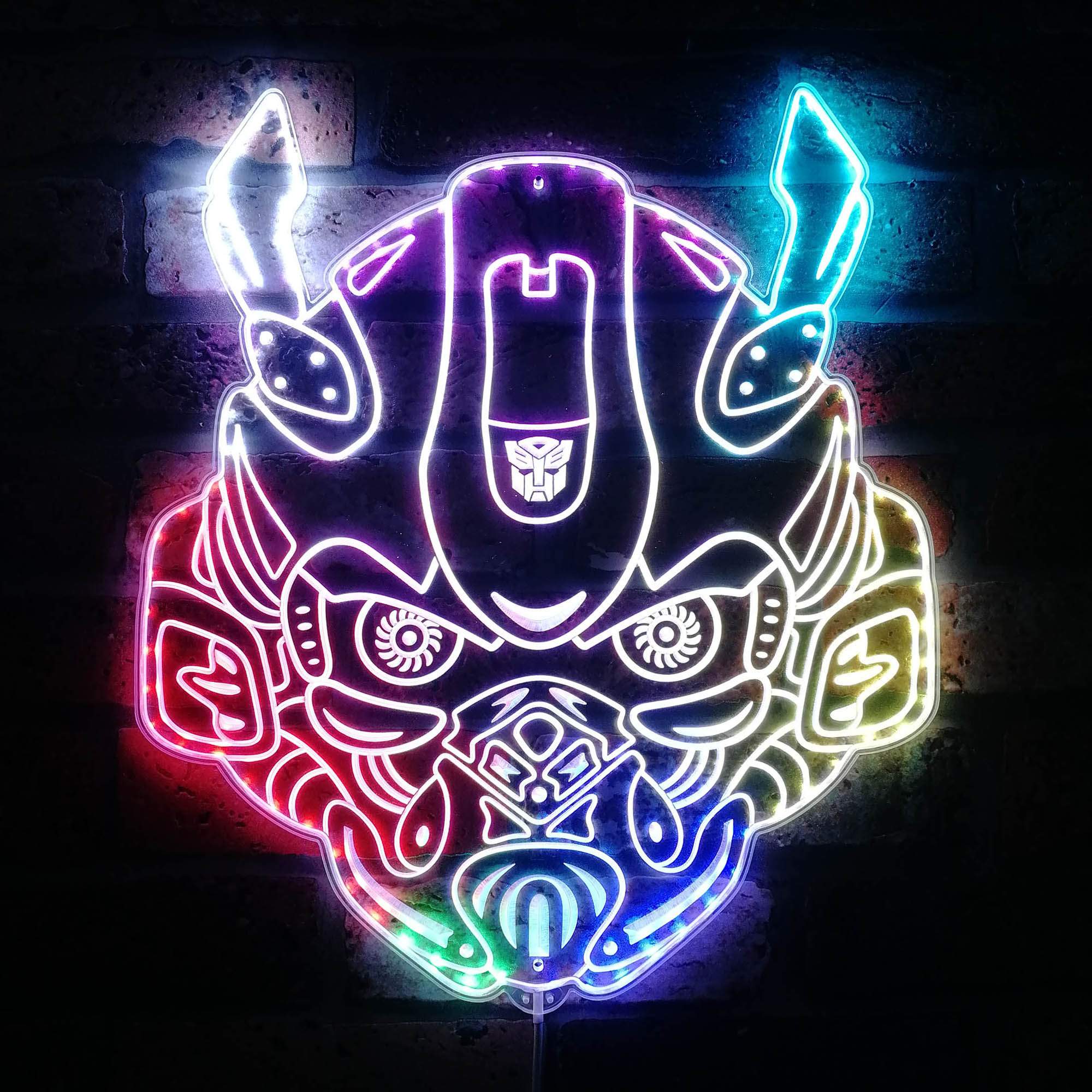 Transformers Bumblebee Head RGB LED Sign | FanSignsTime