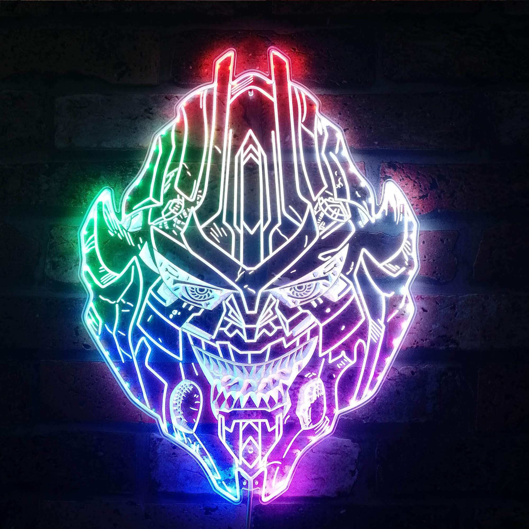 Transformers Decepticon Head RGB LED Sign | FanSignsTime