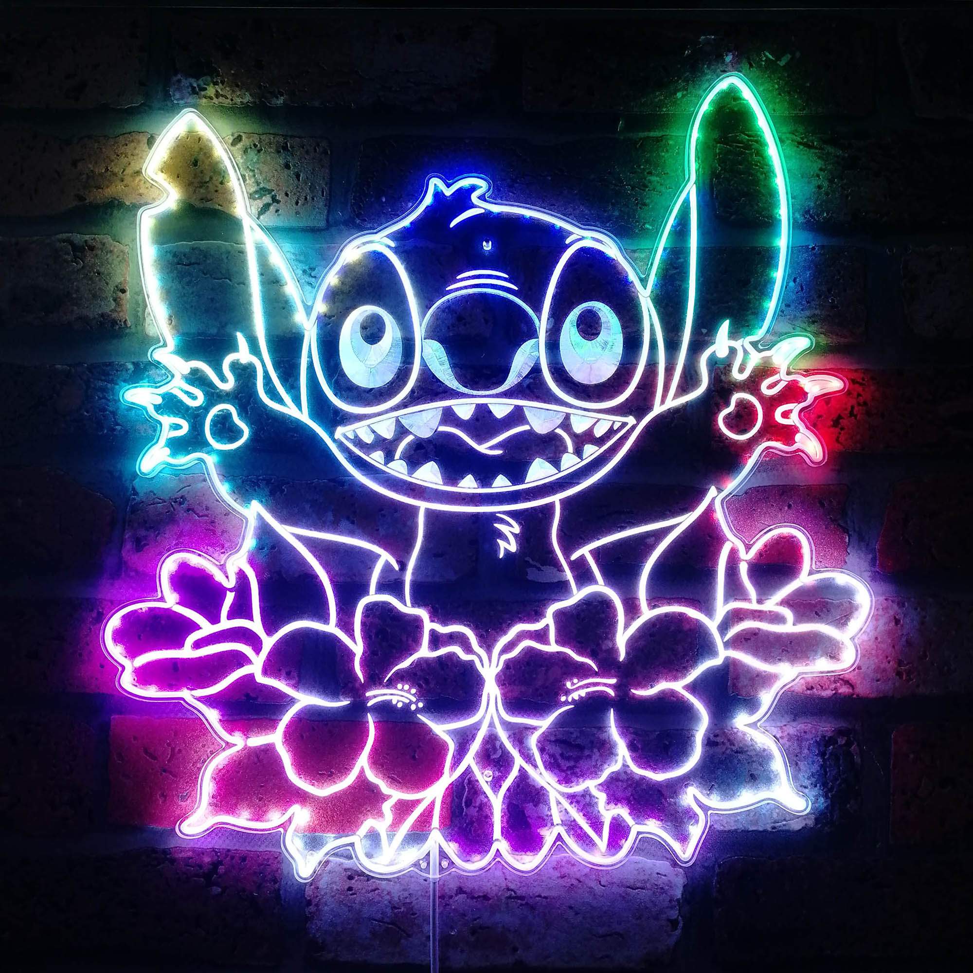 Lilo and Stitch Stitch RGB LED Sign | FanSignsTime