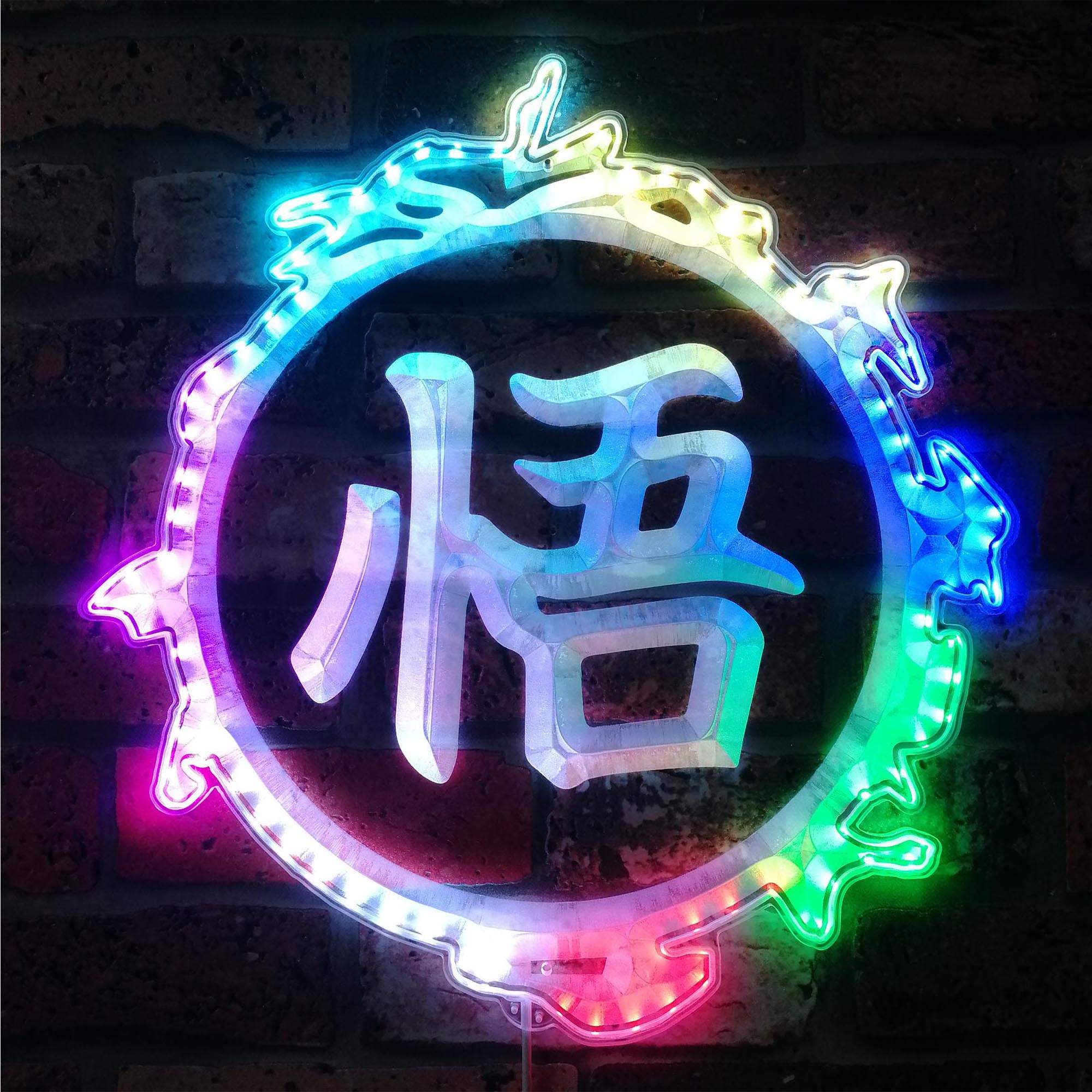 Dragon Ball Z Goku Symbol RGB LED Sign | FanSignsTime
