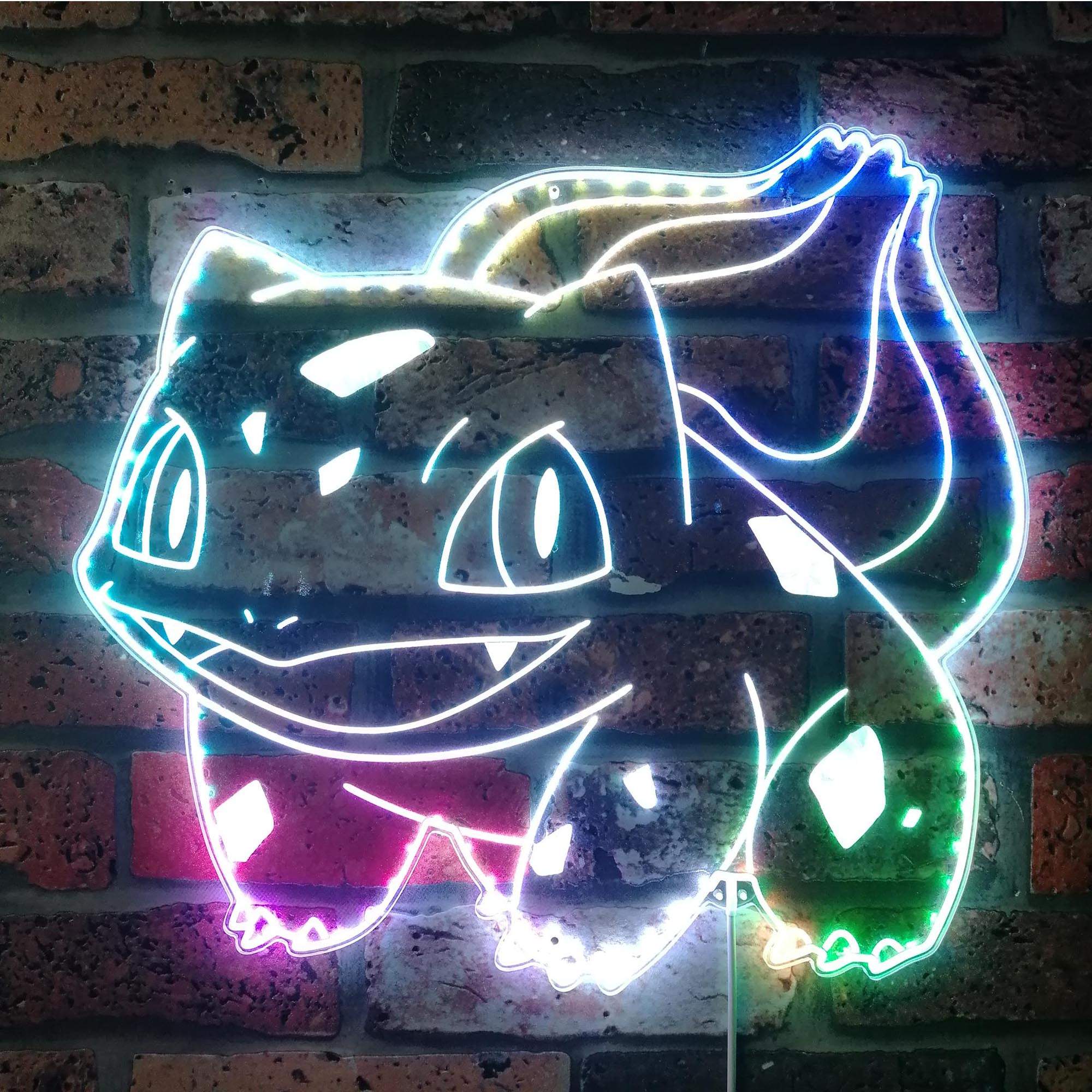 Pokemon Bulbasaur RGB LED Sign | FanSignsTime