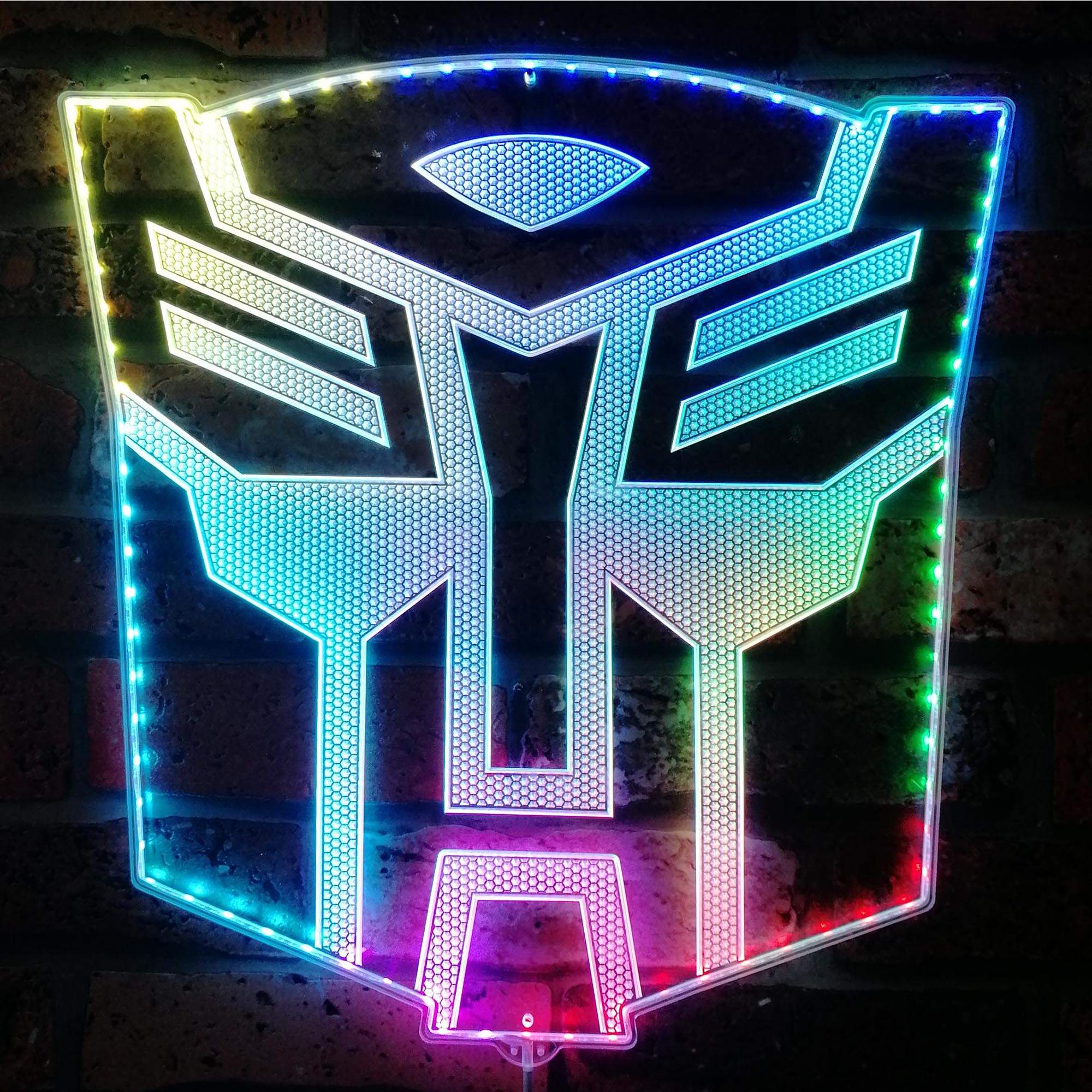 Transformers Autobots Icon RGB LED Sign | FanSignsTime