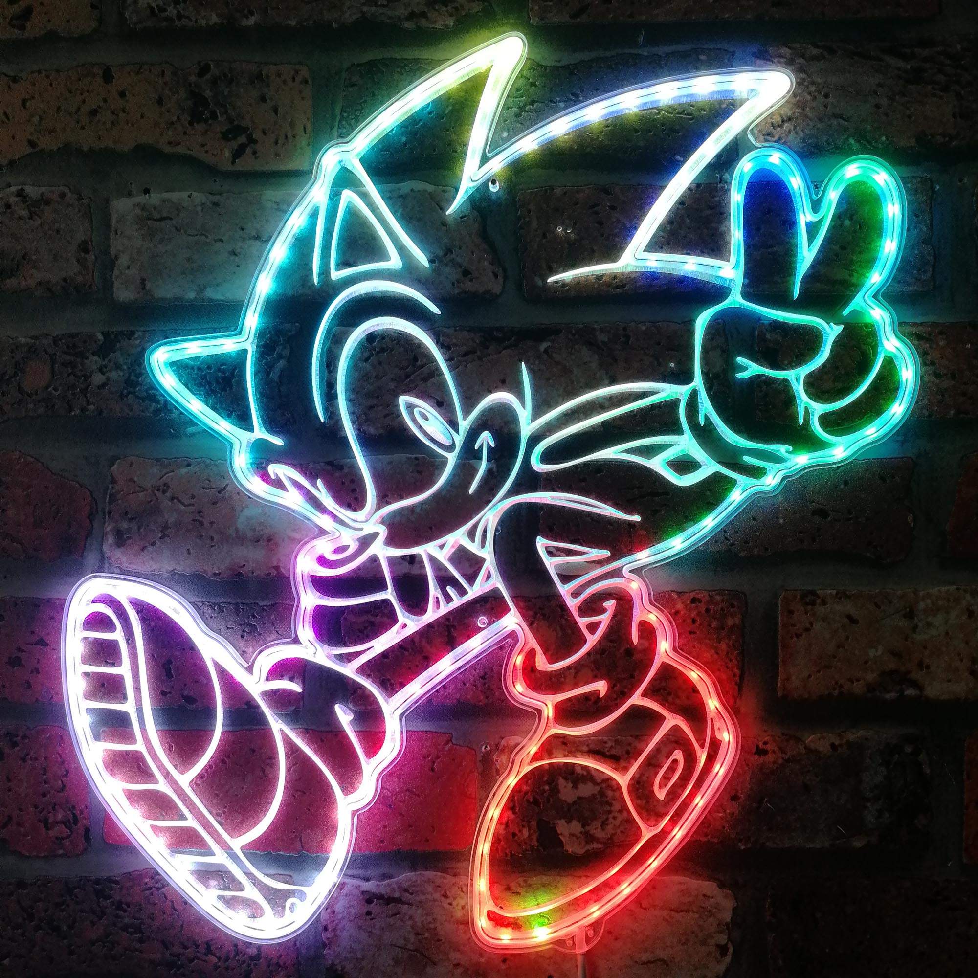 Sonic the Hedgehog Sonic RGB LED Sign | FanSignsTime