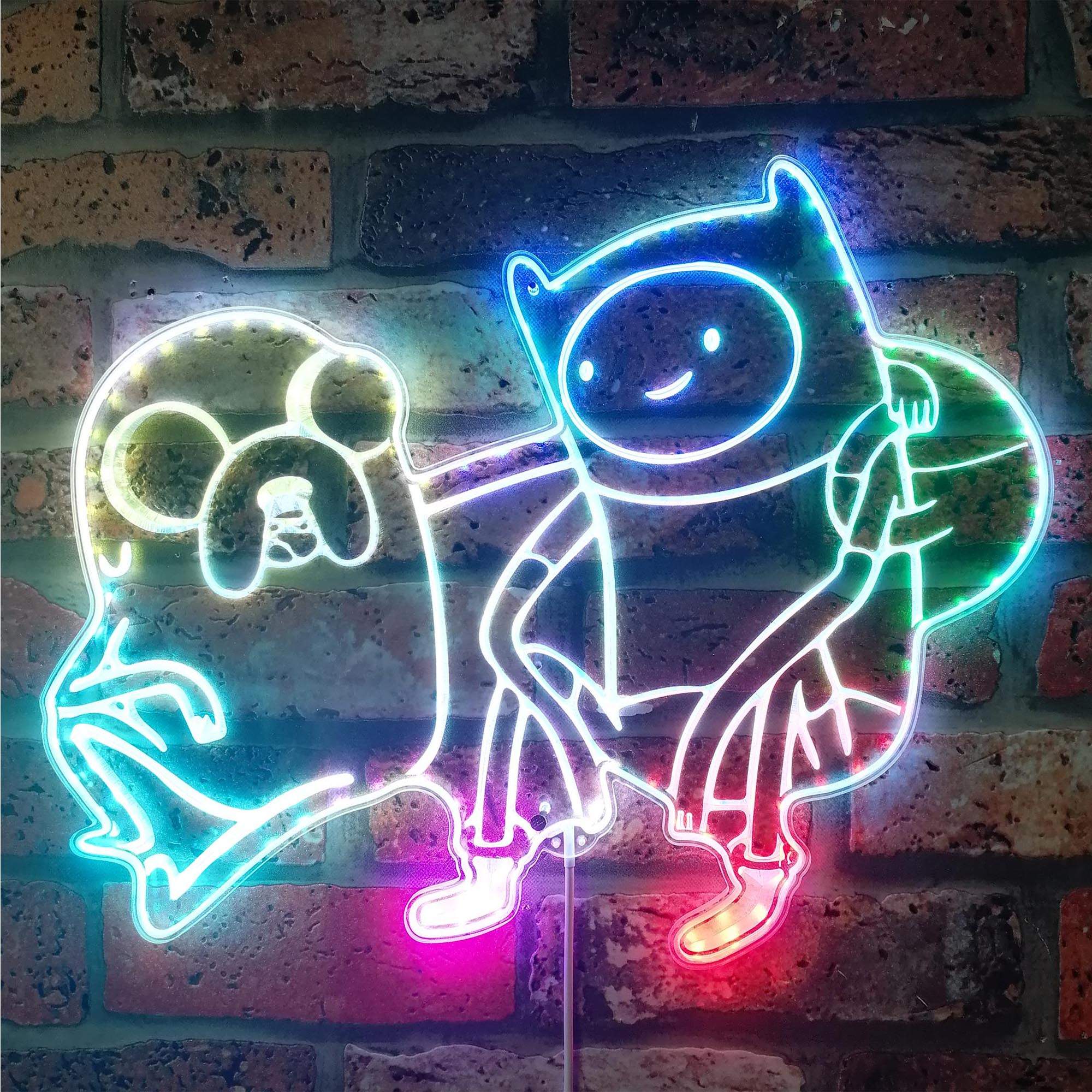 Adventure Time Jake & Finn RGB LED Sign | FanSignsTime