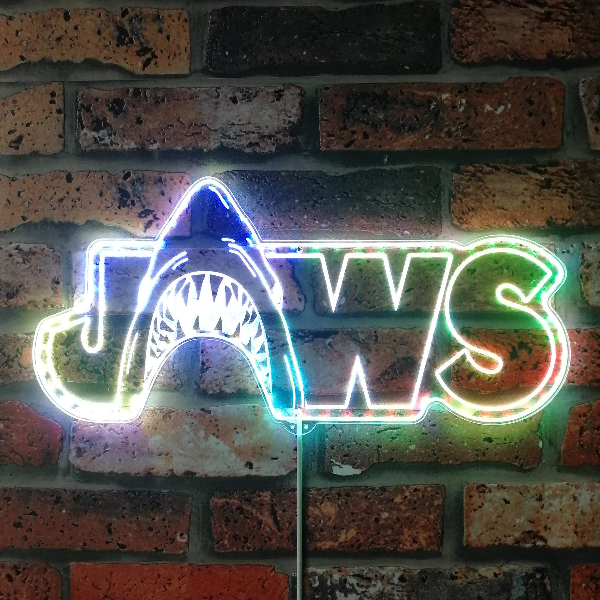 JAWS Logo RGB LED Sign | FanSignsTime