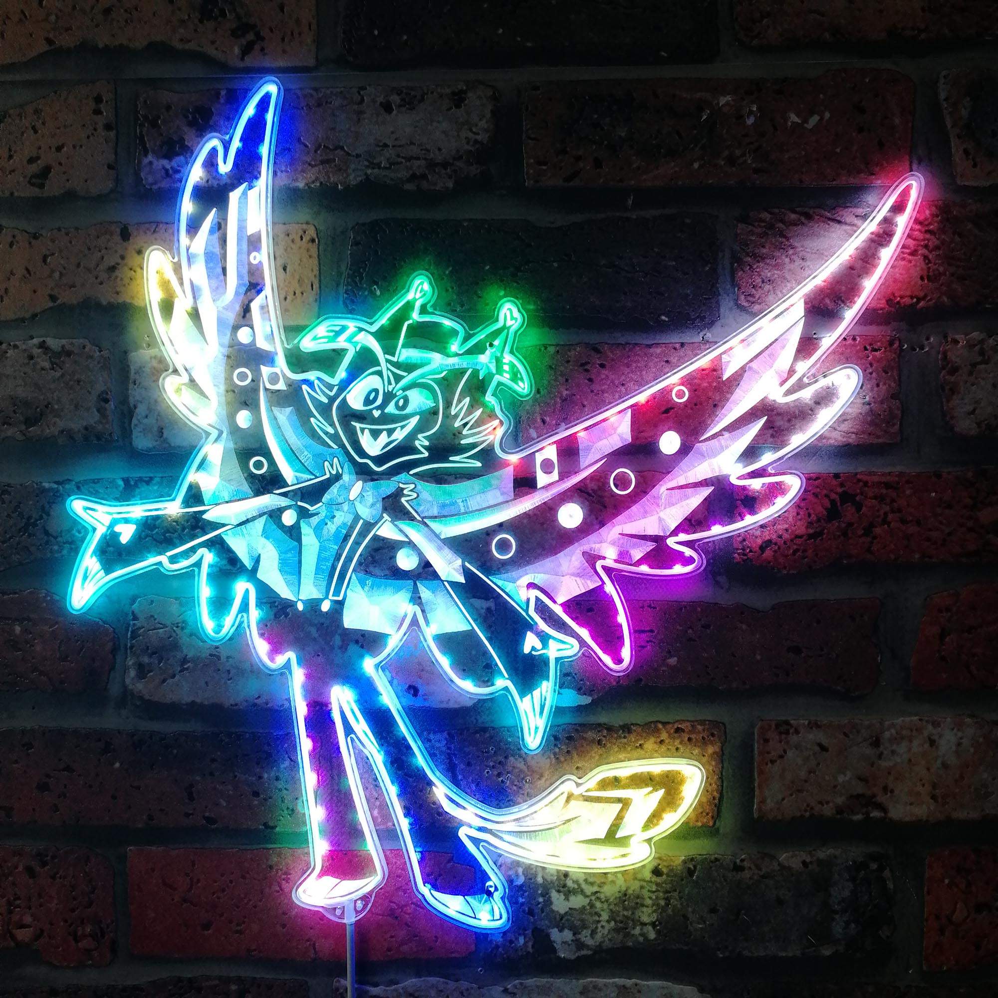 Hazbin Hotel Husk RGB LED Sign | FanSignsTime