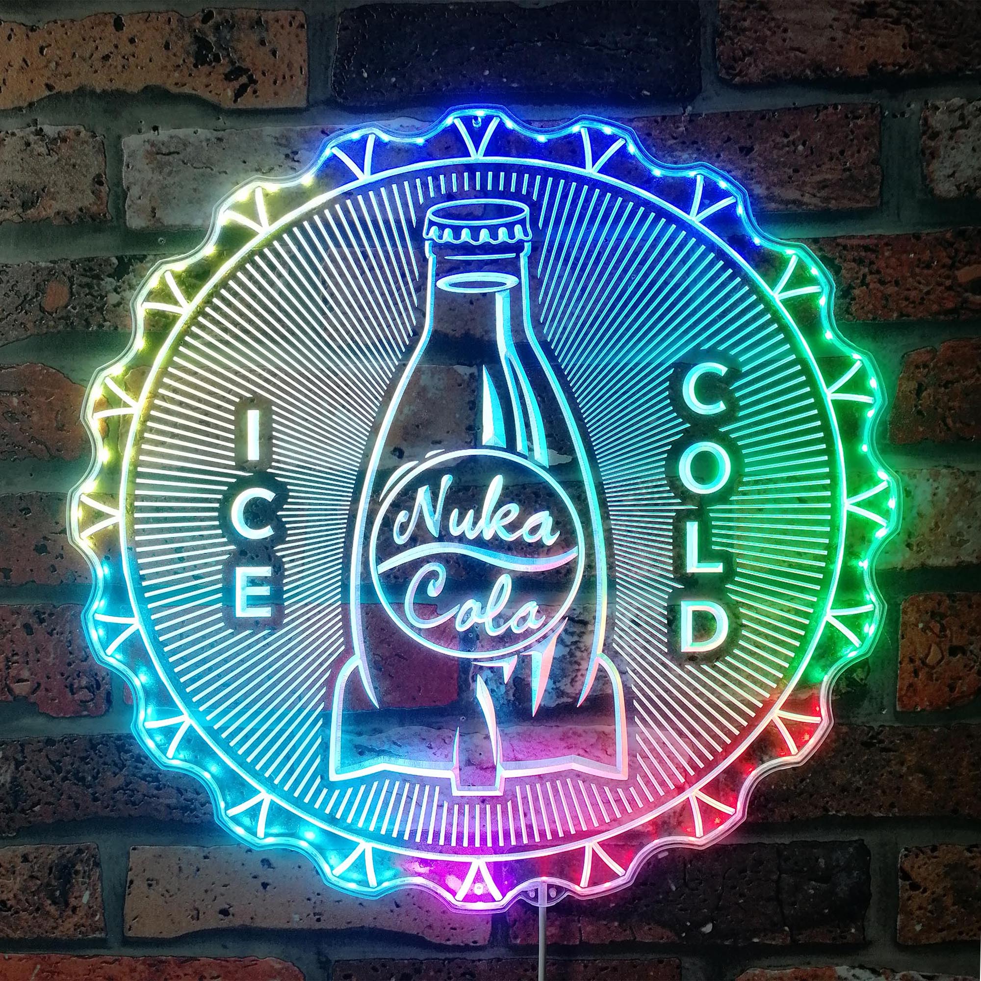 Fallout 4 Nuka Cola RGB LED Sign | FanSignsTime