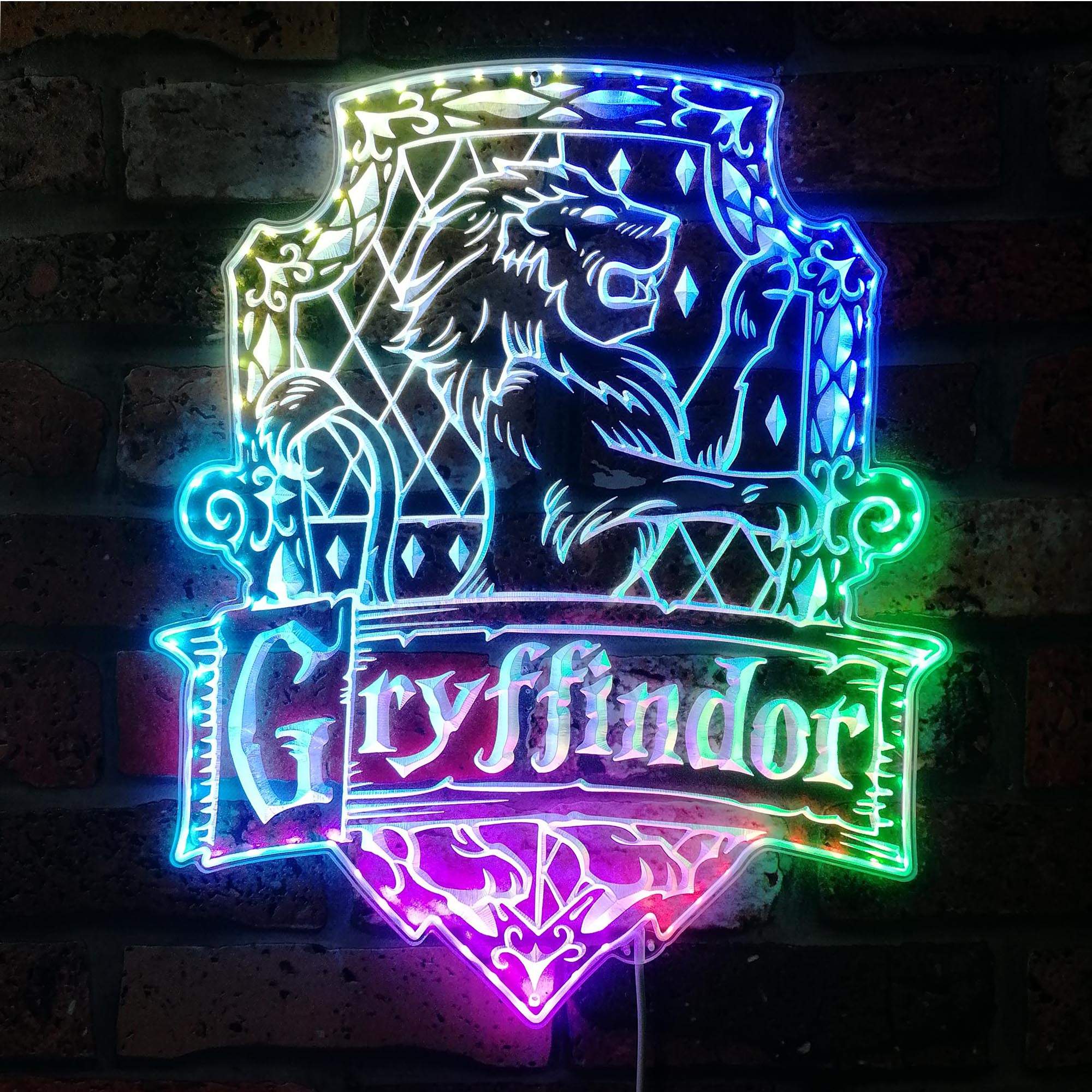 Harry Potter Gryffindor RGB LED Sign | FanSignsTime