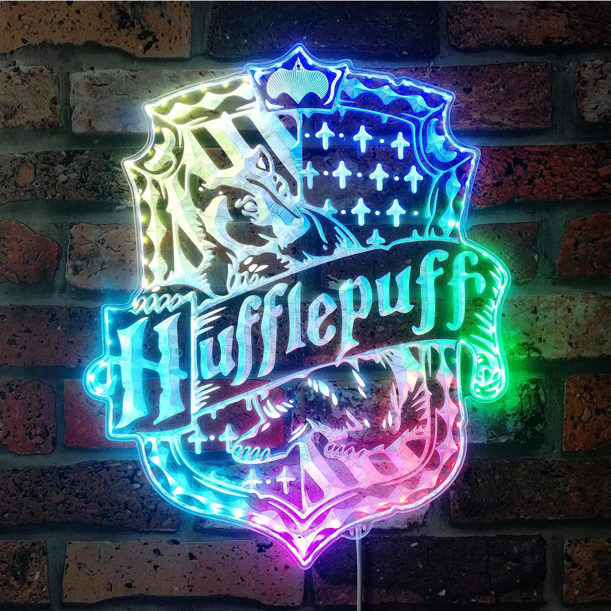 Harry Potter Hufflepuff RGB LED Sign | FanSignsTime