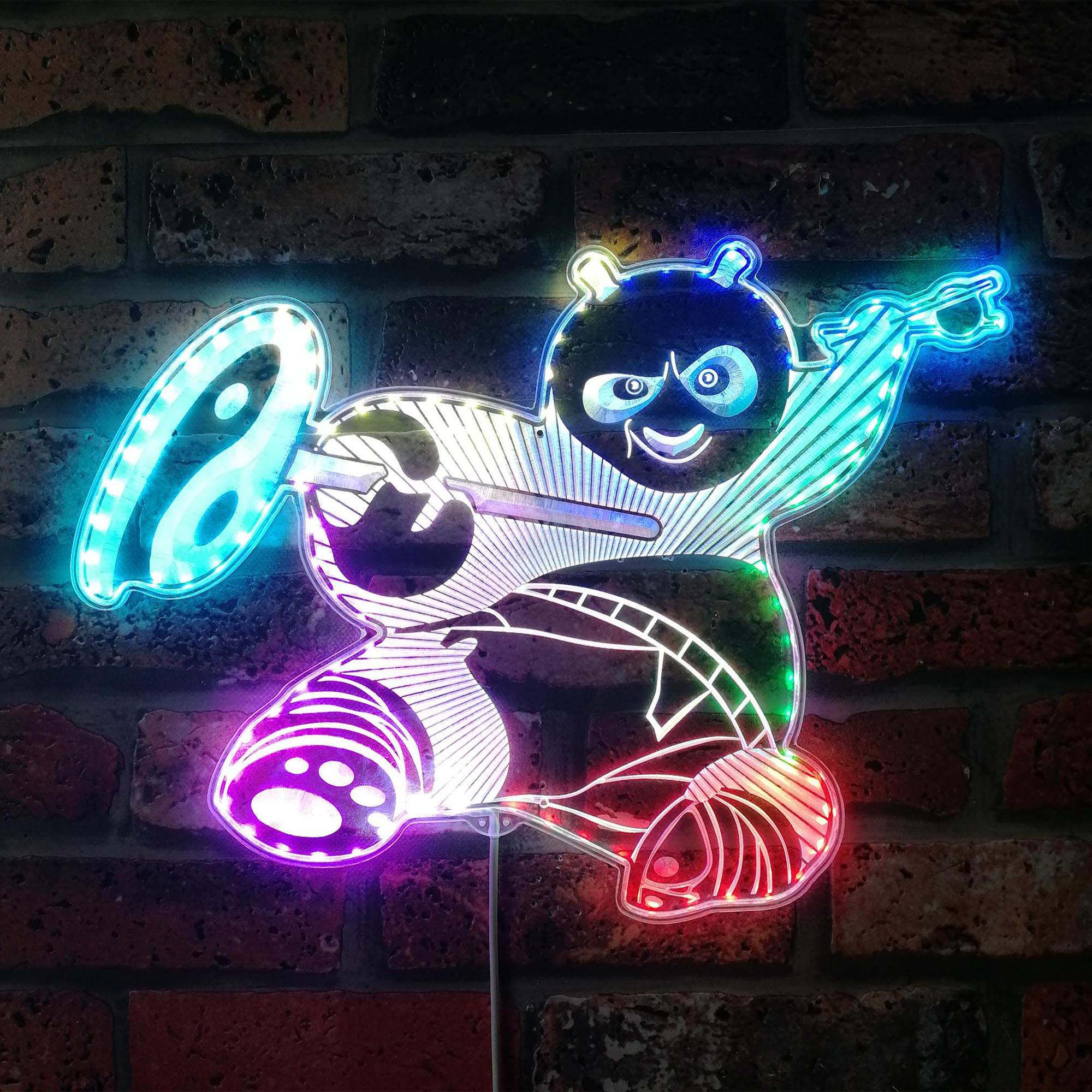 Kung Fu Panda Po RGB LED Sign | FanSignsTime