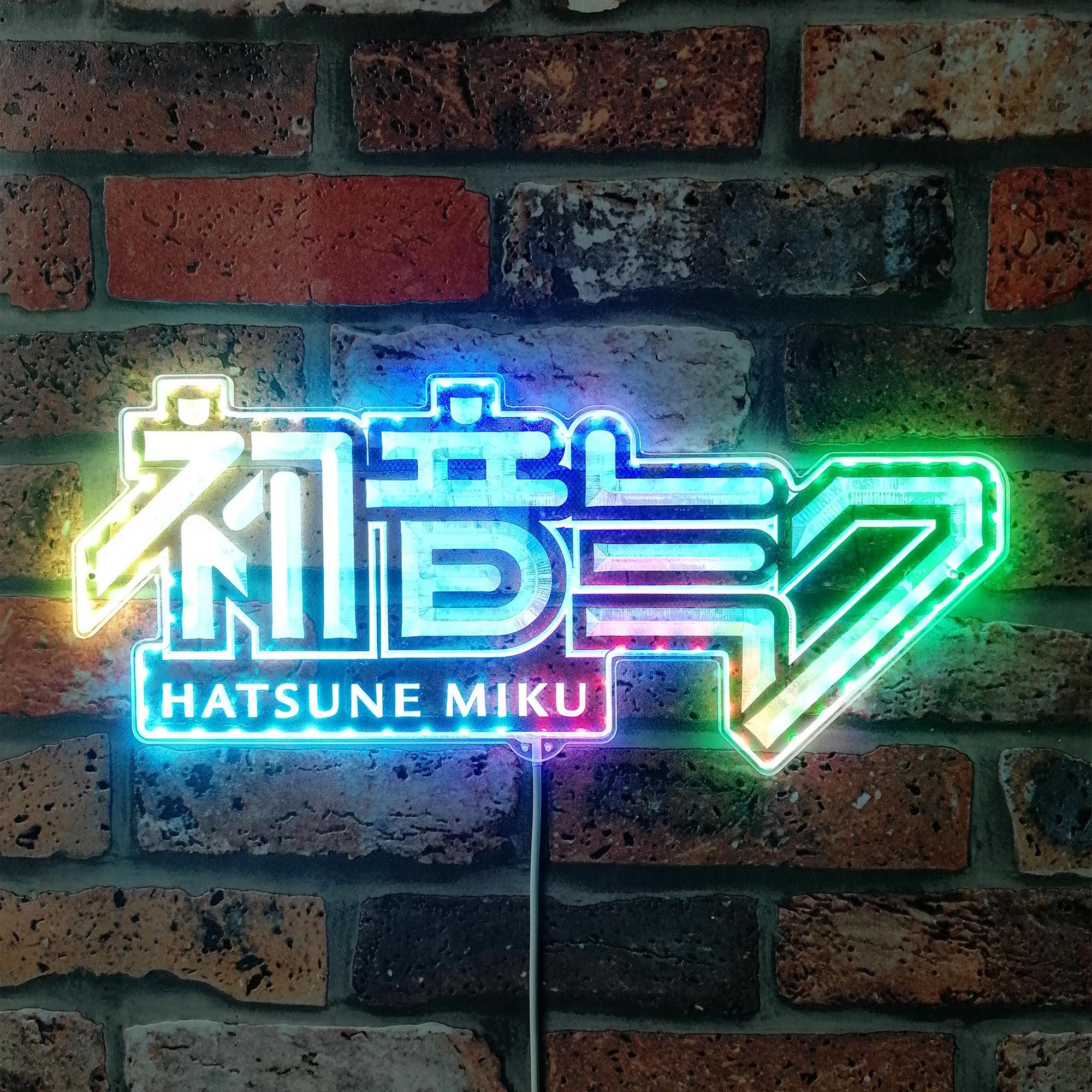 Hatsune Miku Logo RGB LED Sign | FanSignsTime