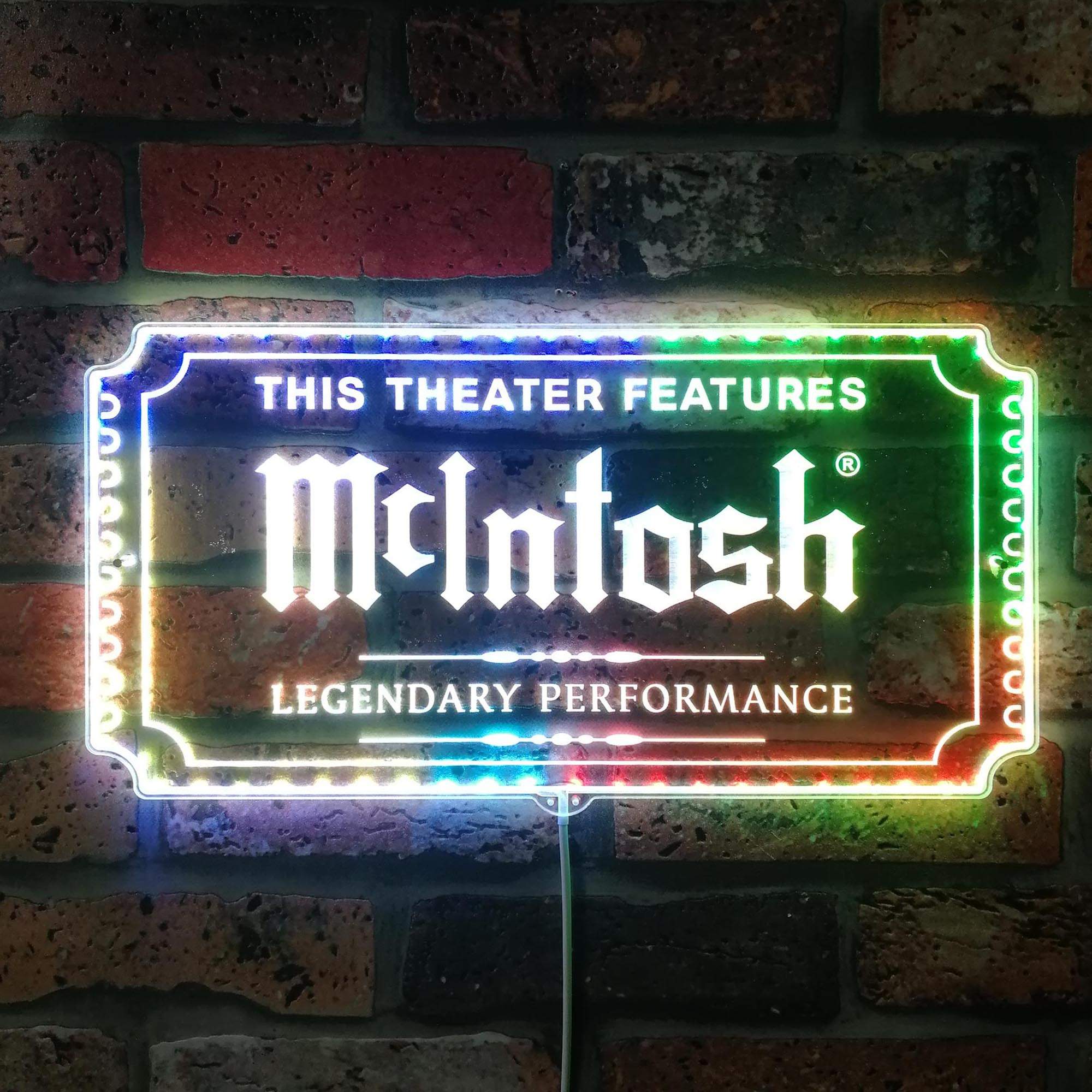 McIntosh Theater Sign RGB LED Sign | FanSignsTime