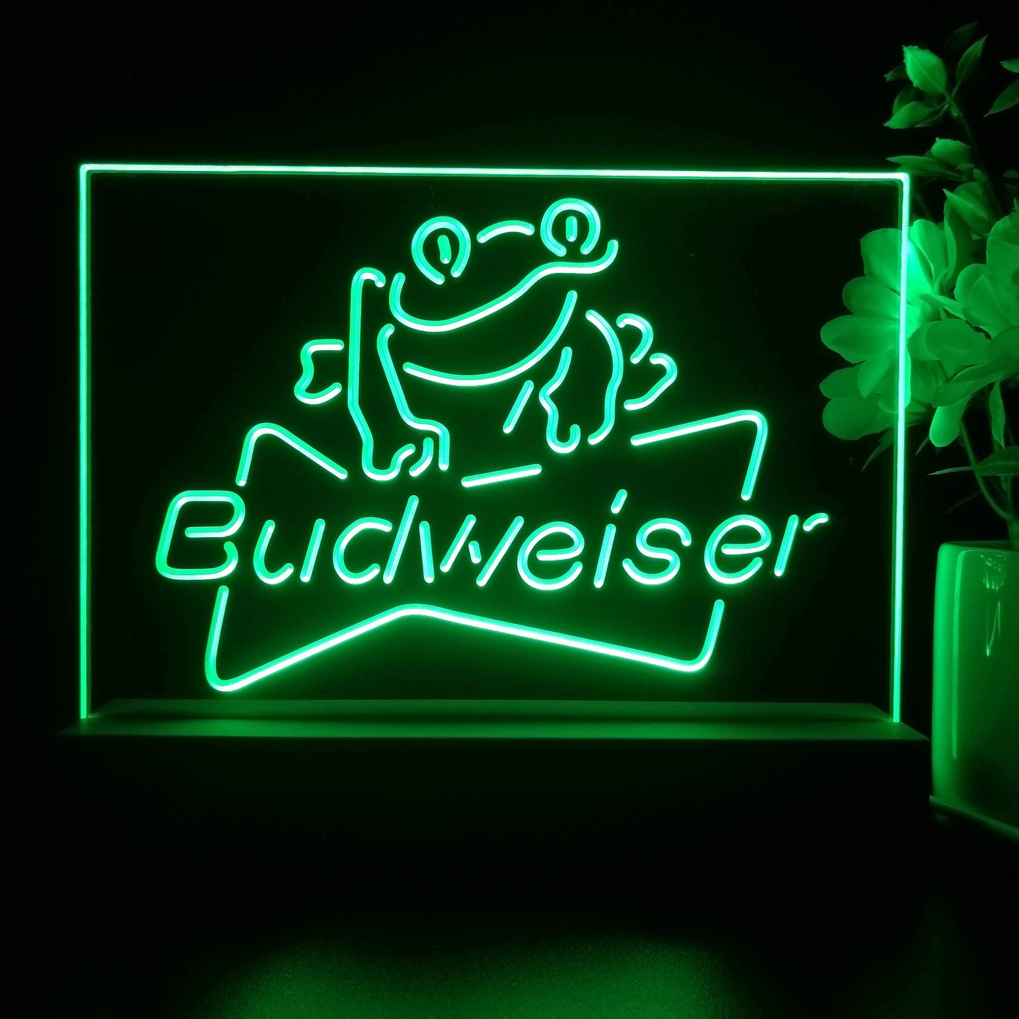 Budweiser Frog LED Desk Light | FanSignsTime