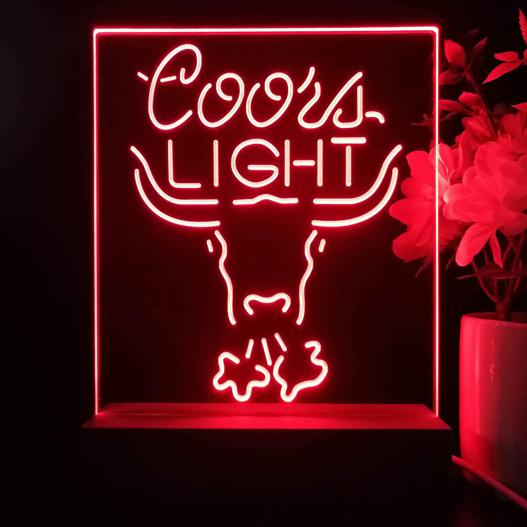 Coors Light Bull LED Desk Light | FanSignsTime