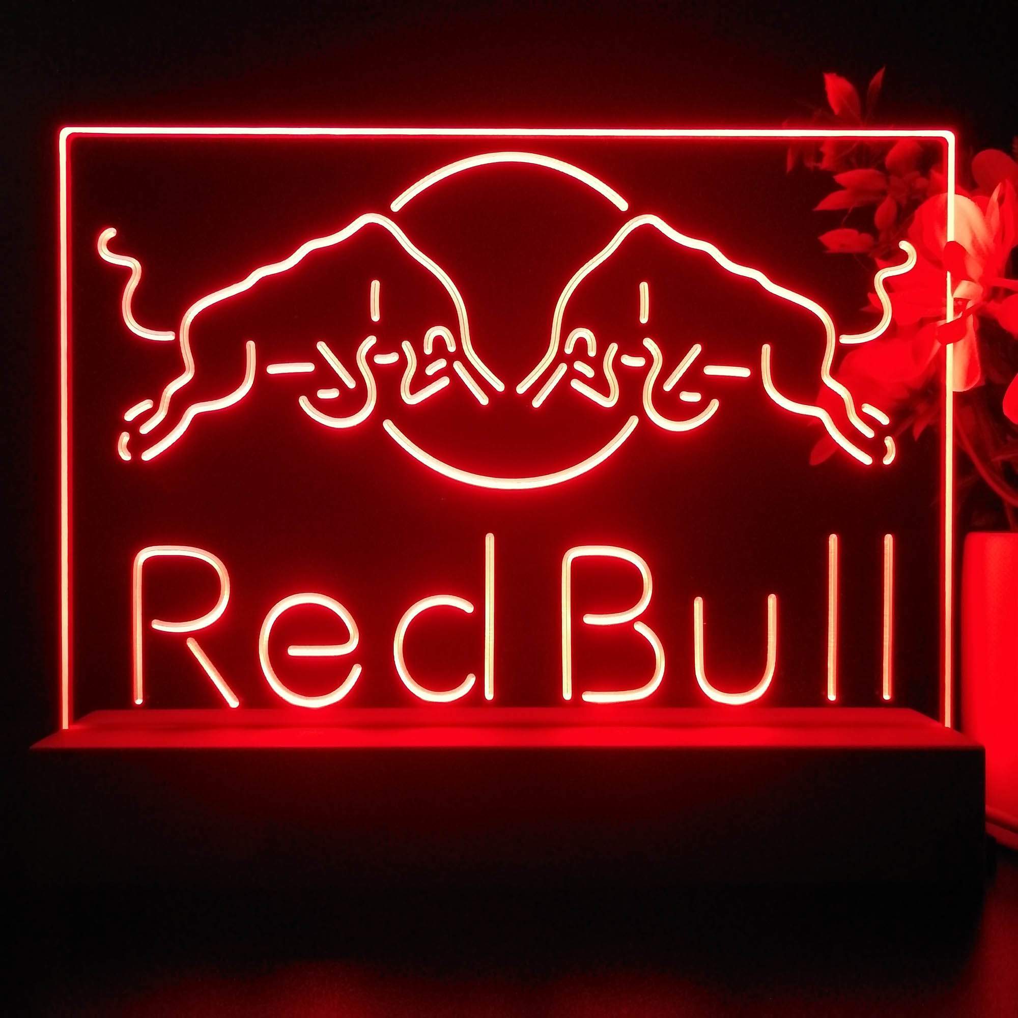 Red Bull Fighting Bulls LED Desk Light | FanSignsTime