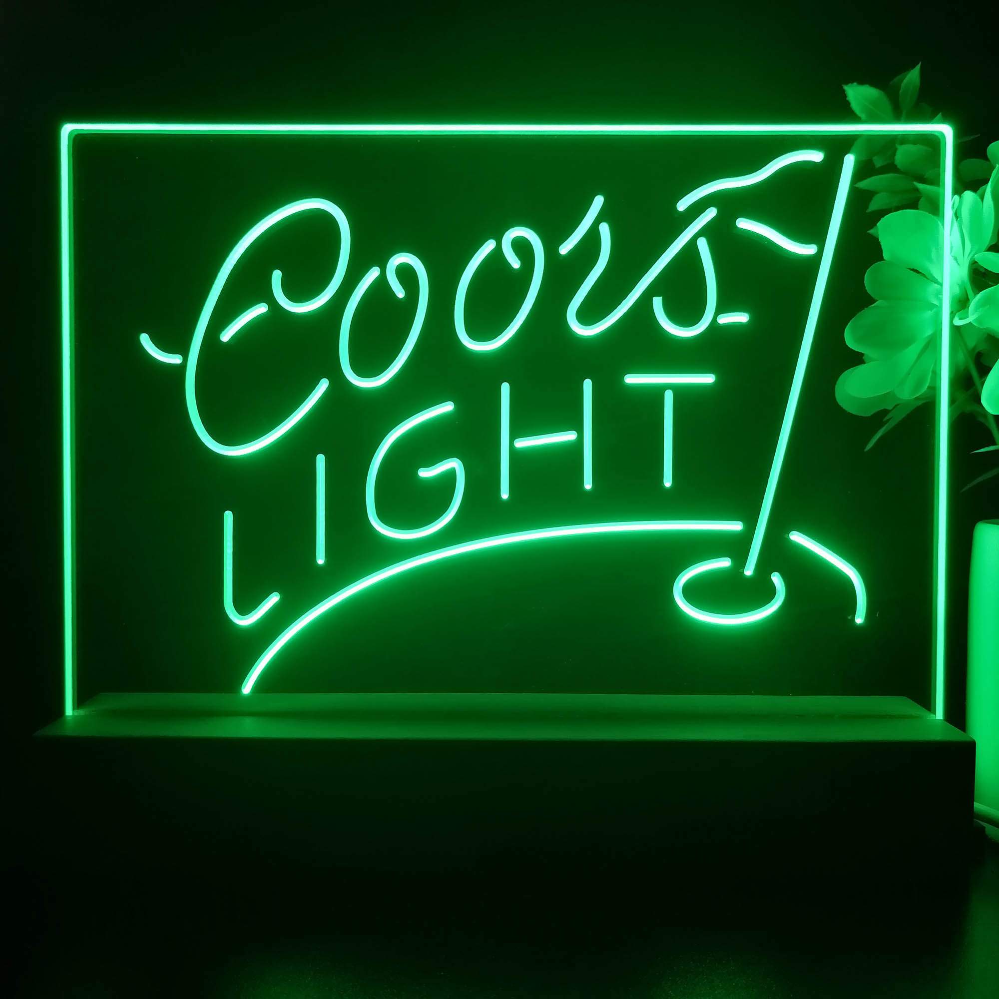 Coors Light Golf LED Desk Light | FanSignsTime