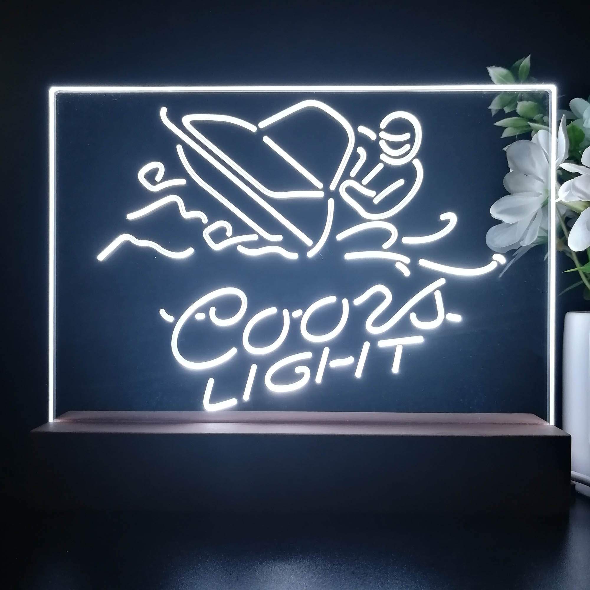 Coors Light Snowmobile LED Desk Light | FanSignsTime