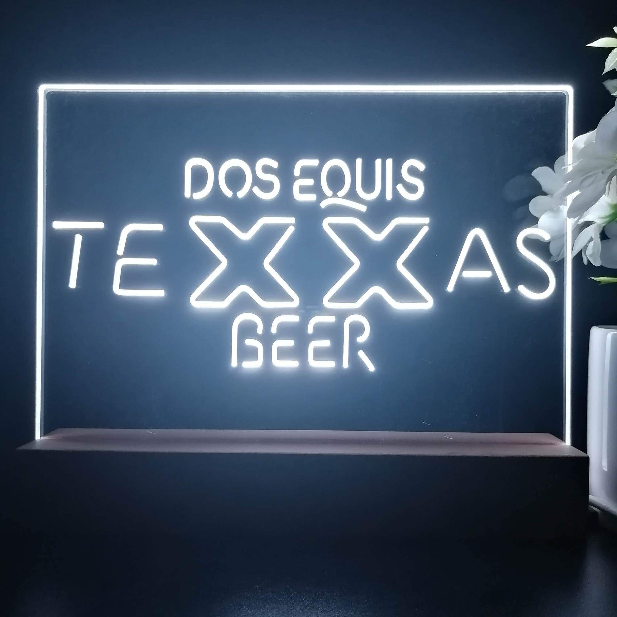 Dos Equis Texas Beer LED Desk Light | FanSignsTime